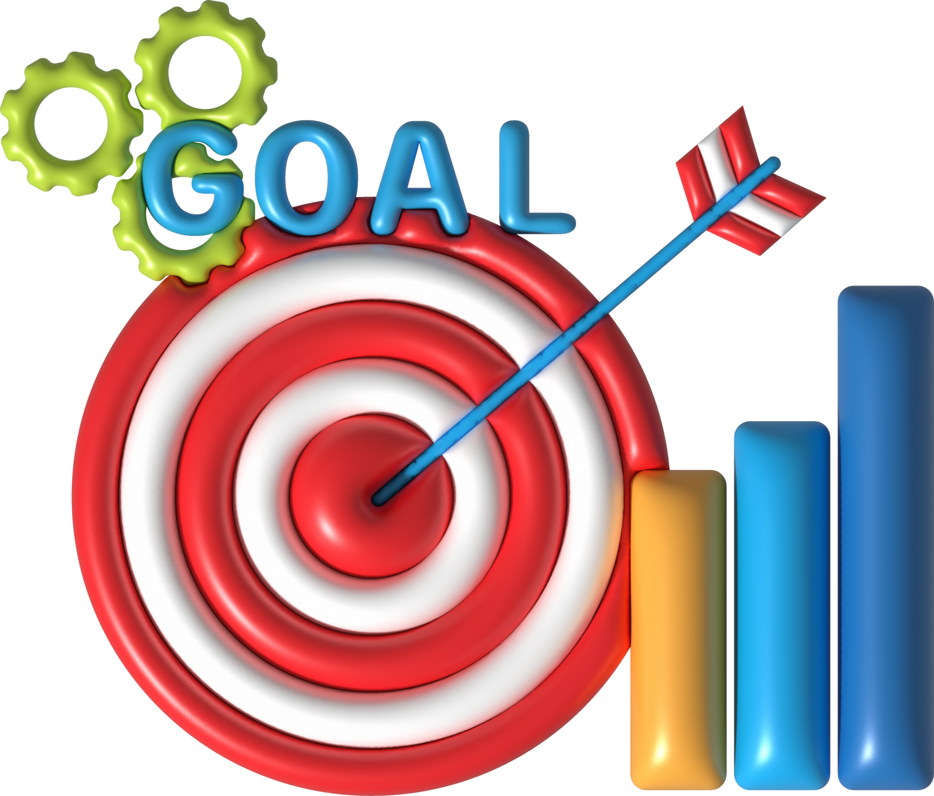 Illustration 3D Planning and setting financial goals to be achieved ... Illustration 3D Planning and setting financial goals to be achieved ...