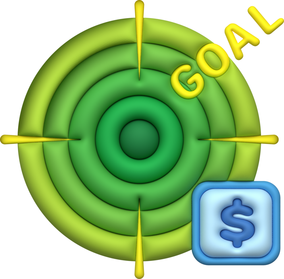 Illustration 3D Planning and setting financial goals to be achieved ... Illustration 3D Planning and setting financial goals to be achieved ...