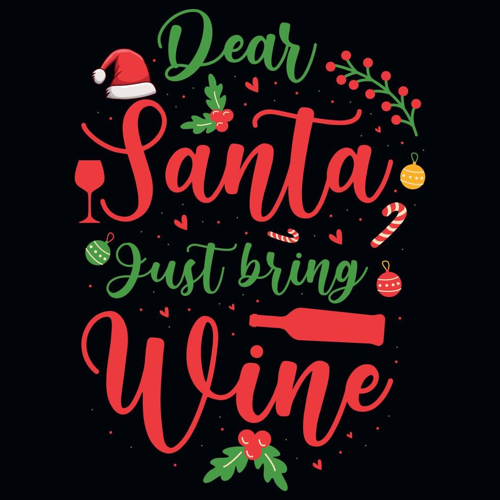 Christmas Typography Tshirt Design 22664339 Vector Art At Vecteezy