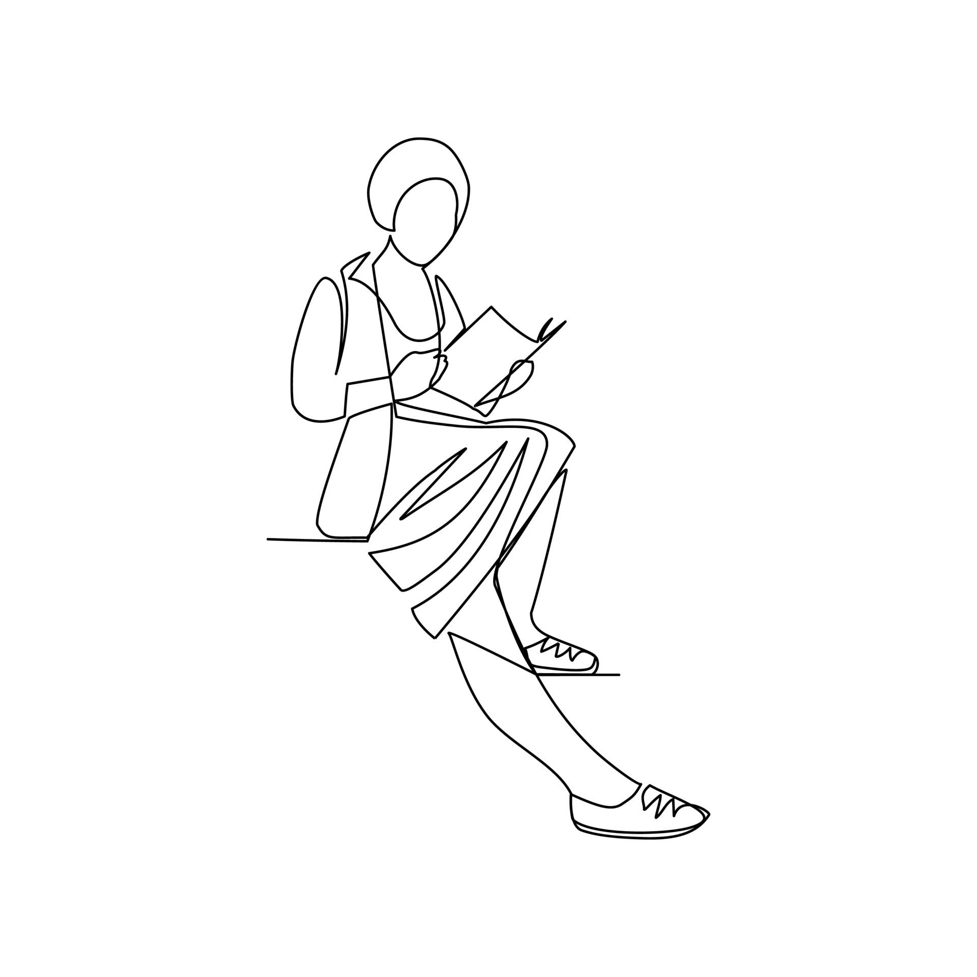 Reader vector illustration 22664821 Vector Art at Vecteezy