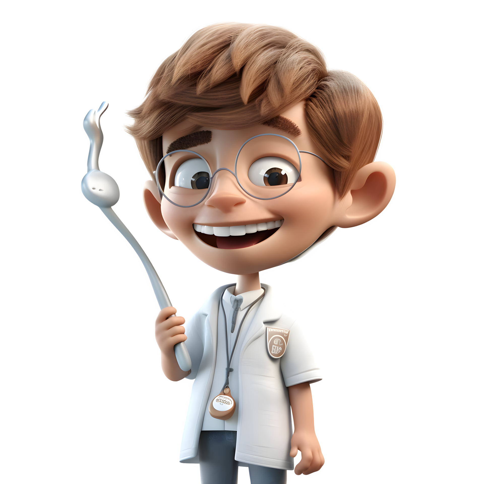 Friendly 3D Dentist With Tooth Model Great For Dental Education Or friendly-3d-dentist-with-tooth-model-great-for-dental-education-or