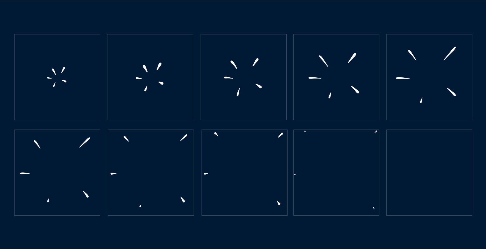 Animated sparkle or shine effect, game sprite 22665600 Vector Art at Vecteezy