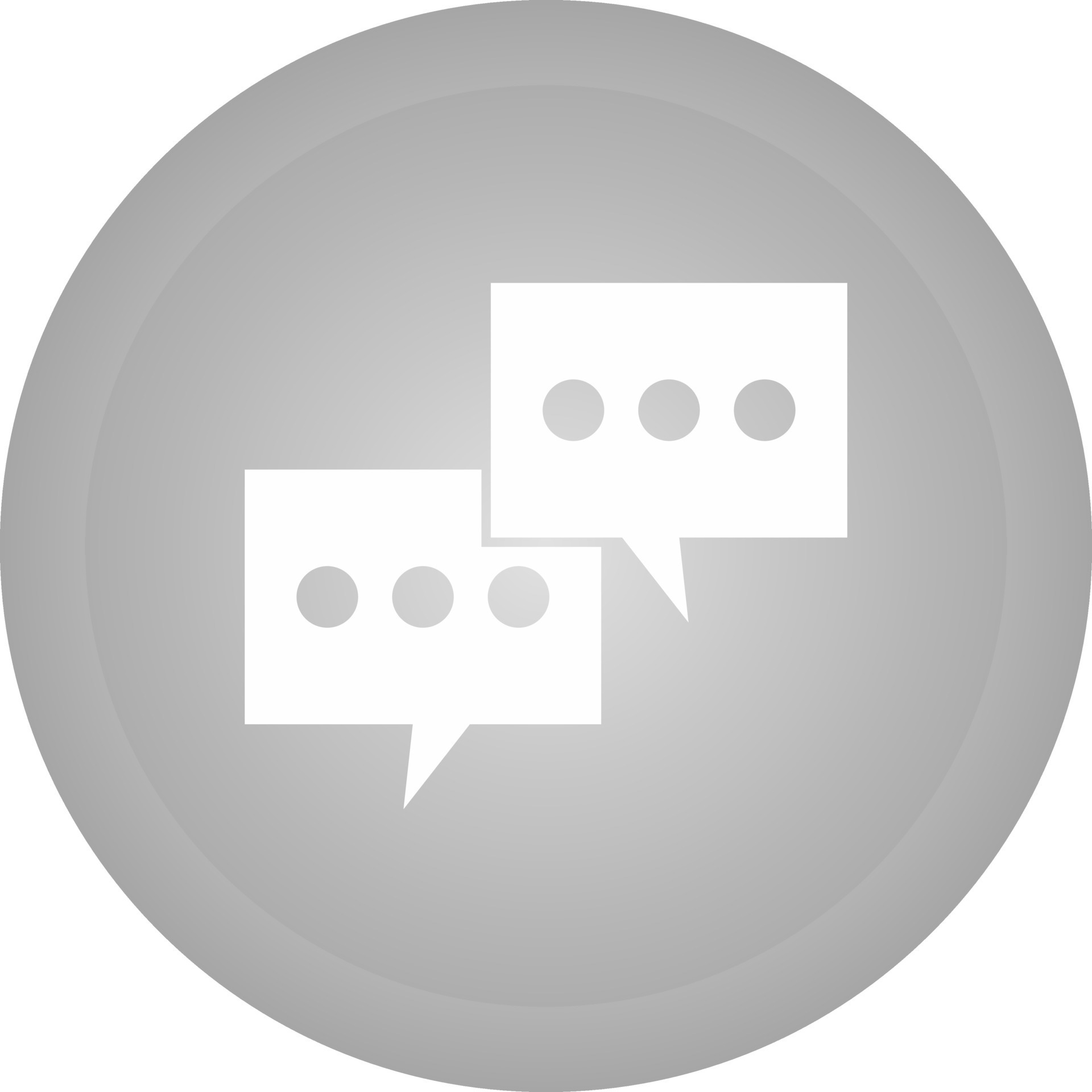 Double Message Bubble Vector Icon 22668614 Vector Art At Vecteezy