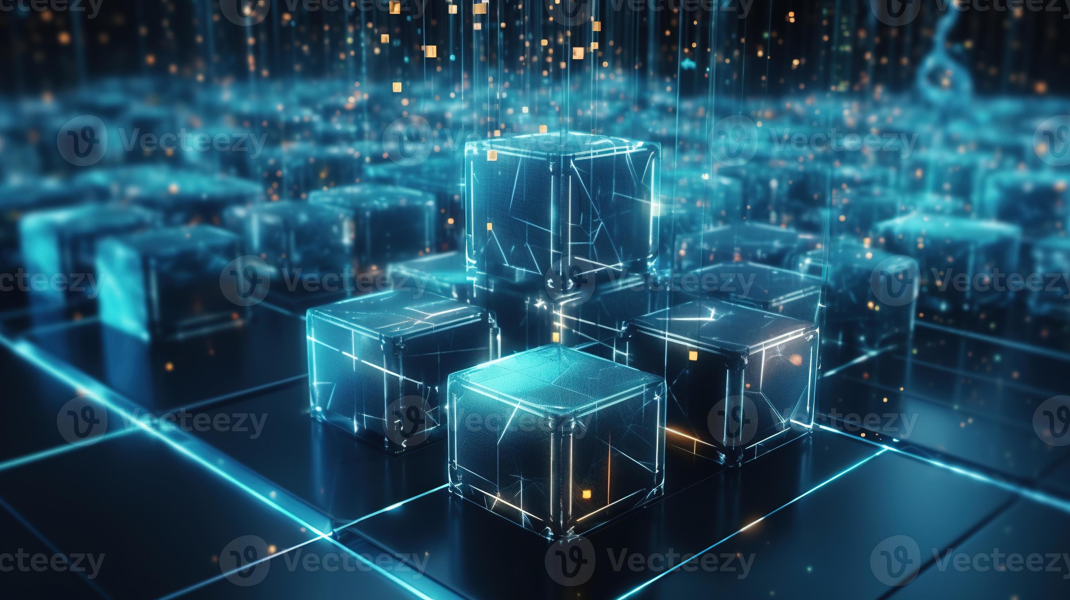 3D rendering of abstract digital technology background. Big data connection concept 22669494 ...