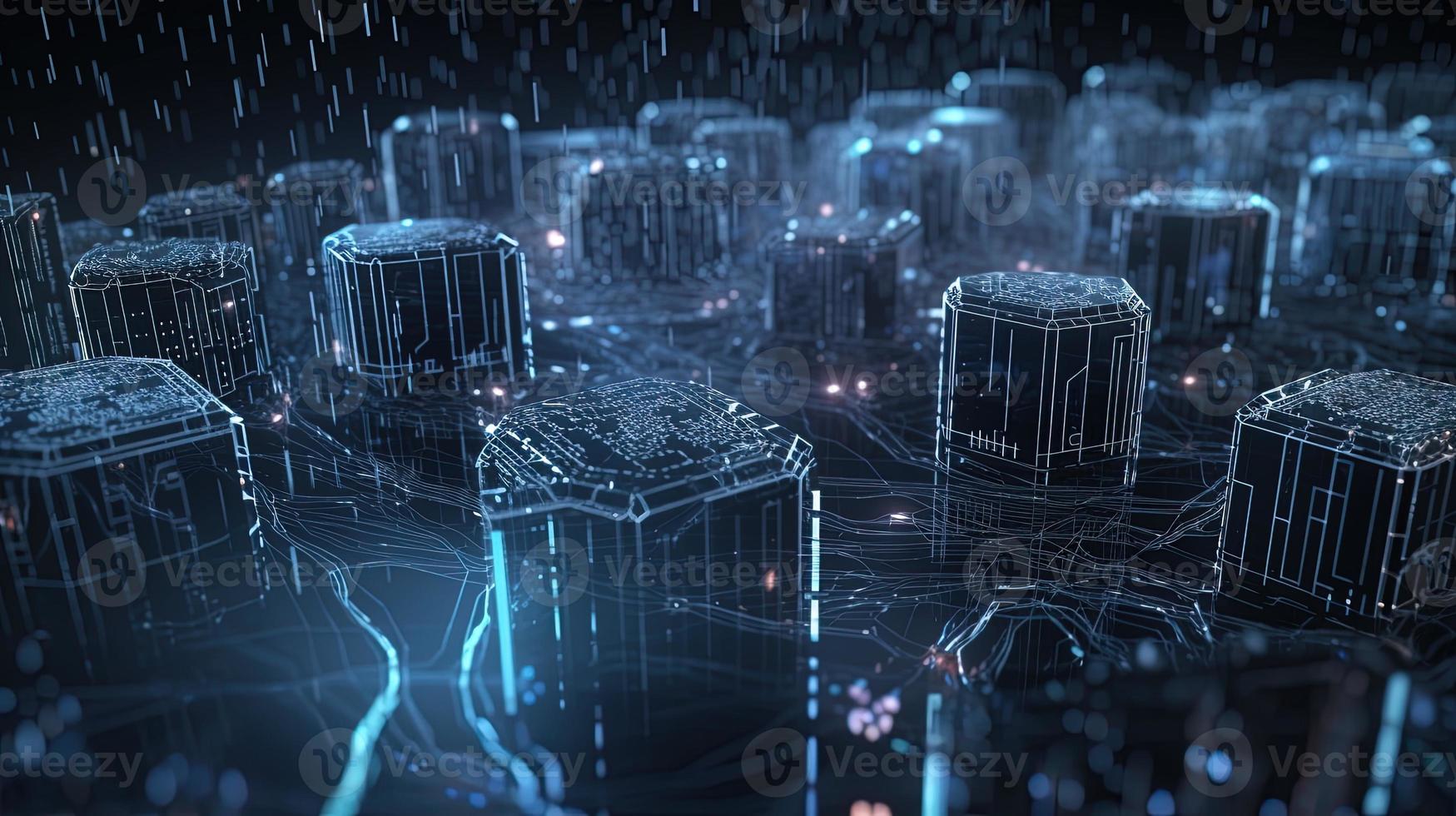 3d Rendering Of Abstract Technology Concept Digital Data Transfer And Communication 22673207