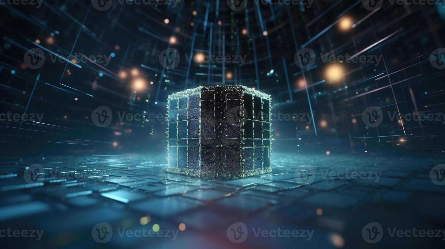 3d Rendering Of Abstract Technology Concept Digital Data Transfer And Communication 22673750