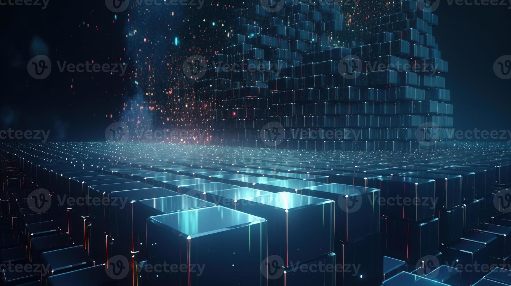 3d Rendering Of Abstract Technology Concept Digital Data Transfer And Communication 22673757