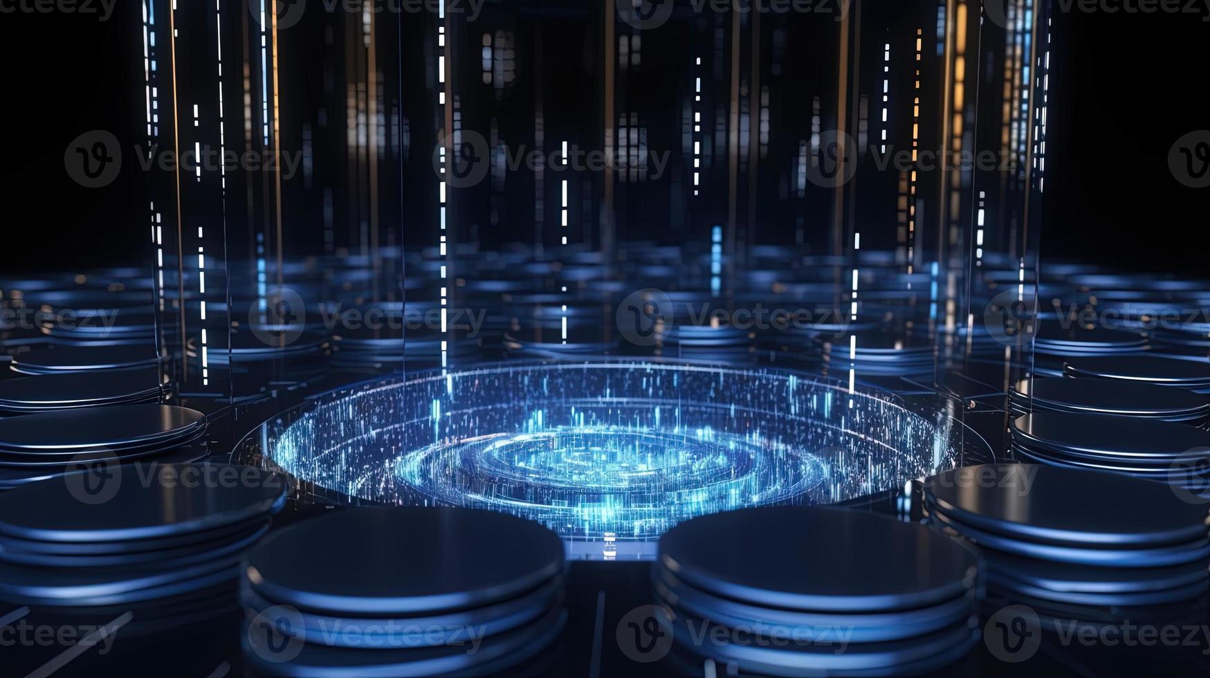 3d Rendering Of Abstract Technology Concept Digital Data Transfer And Communication 22673982