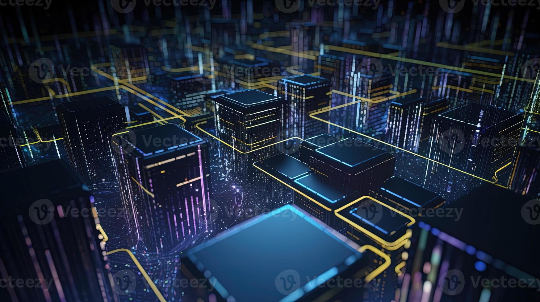 3d Rendering Of Abstract Technology Concept Digital Data Transfer And Communication 22674049