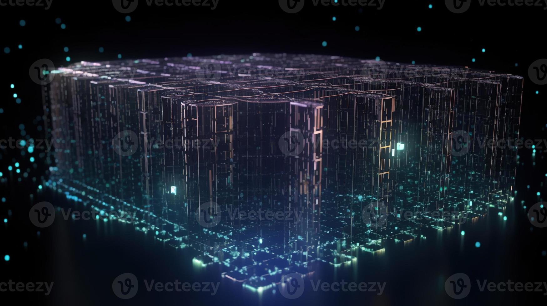 3d Rendering Of Abstract Technology Concept Digital Data Transfer And Communication 22674403