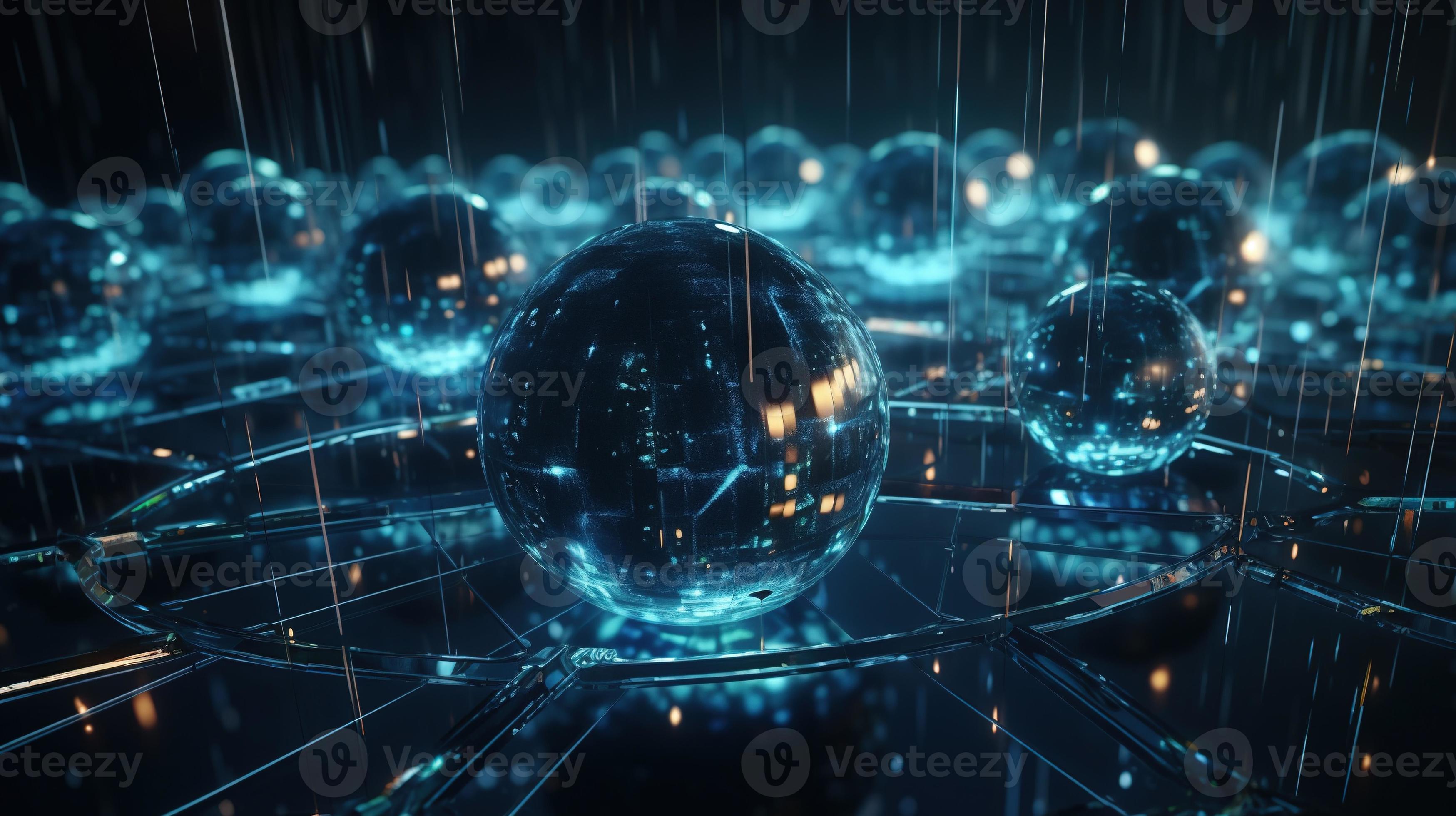 3d rendering of data storage concept. Computer generated abstract ...