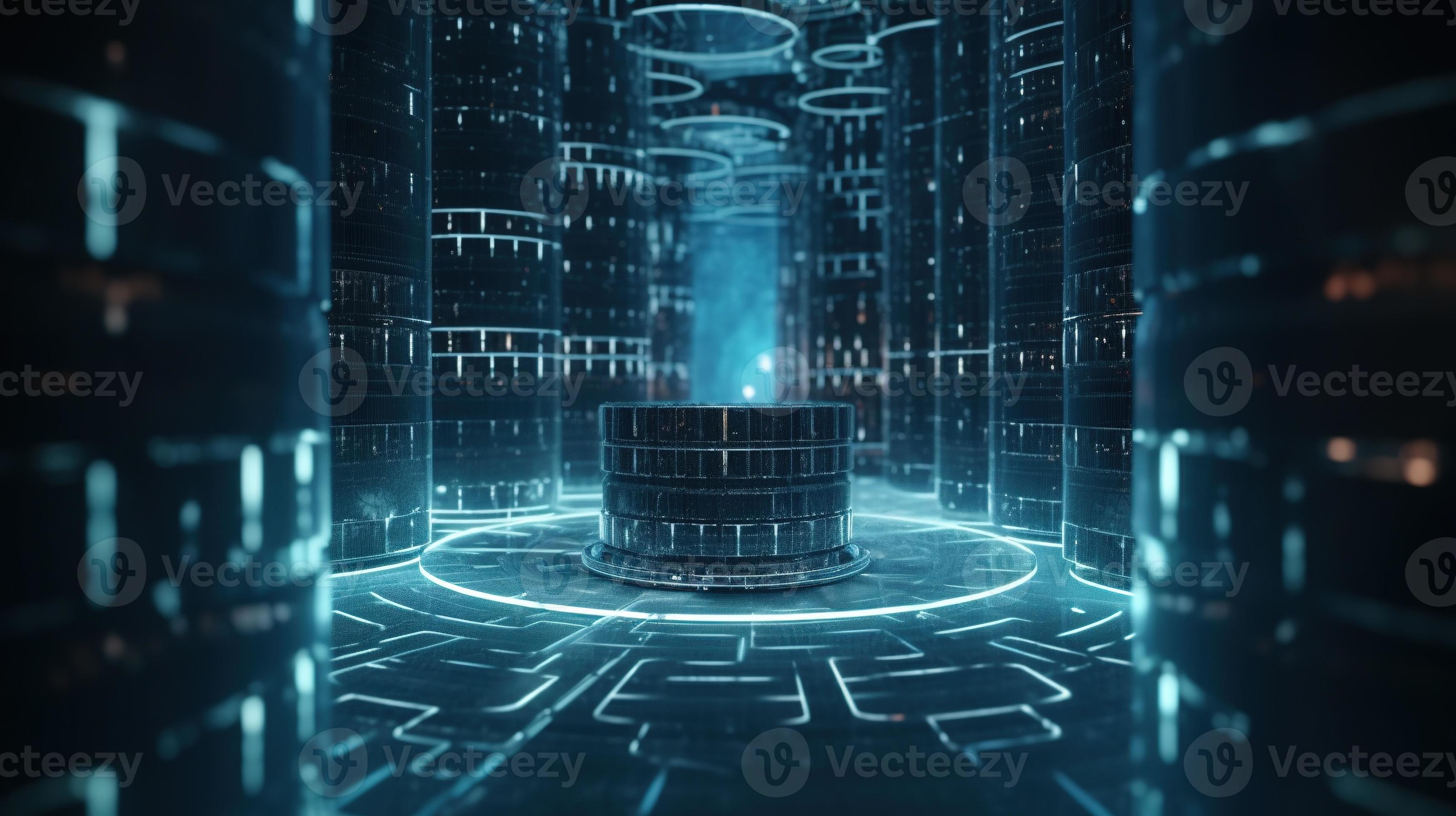 3d Rendering Of Data Storage Concept Computer Generated Abstract Background Digital Data