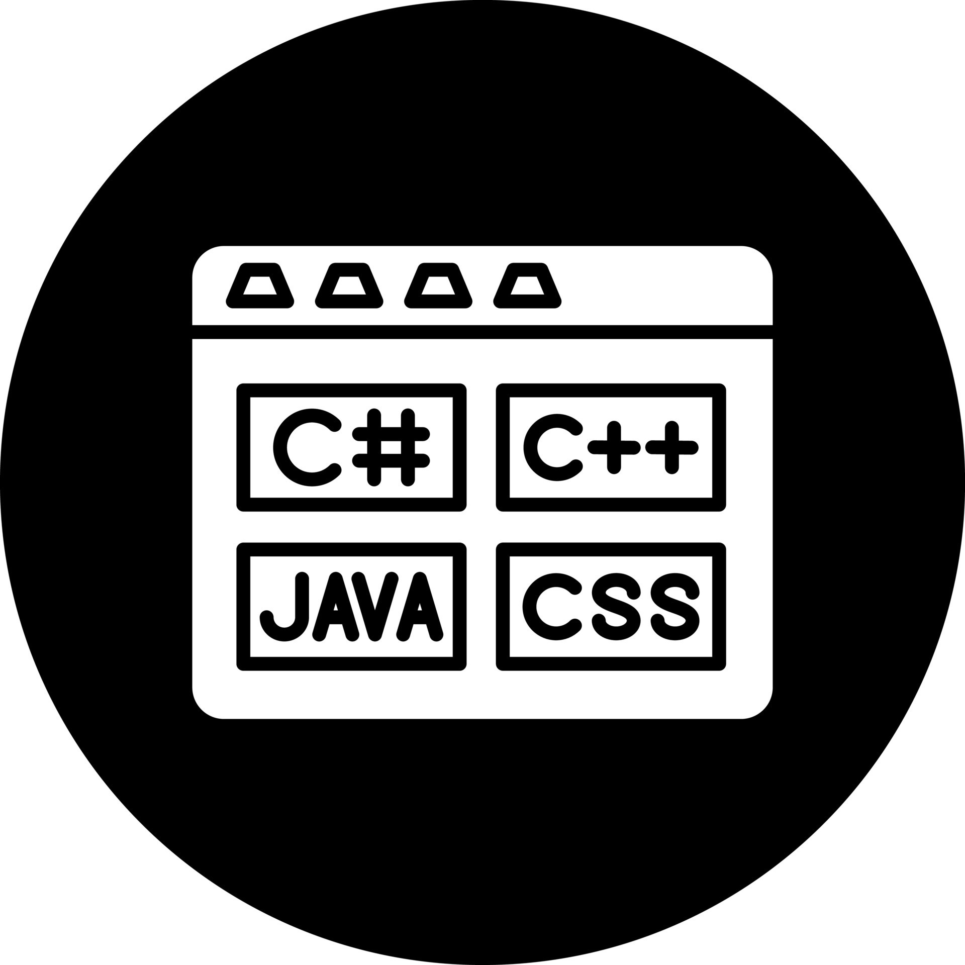 Coding Language Vector Icon Style 22681254 Vector Art At Vecteezy
