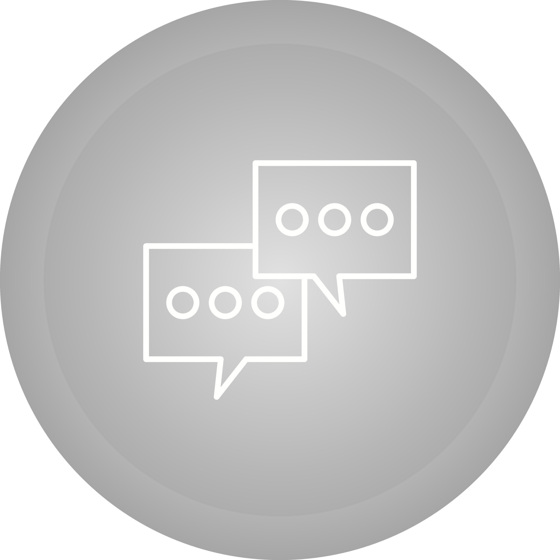 Double Message Bubble Vector Icon 22681818 Vector Art At Vecteezy