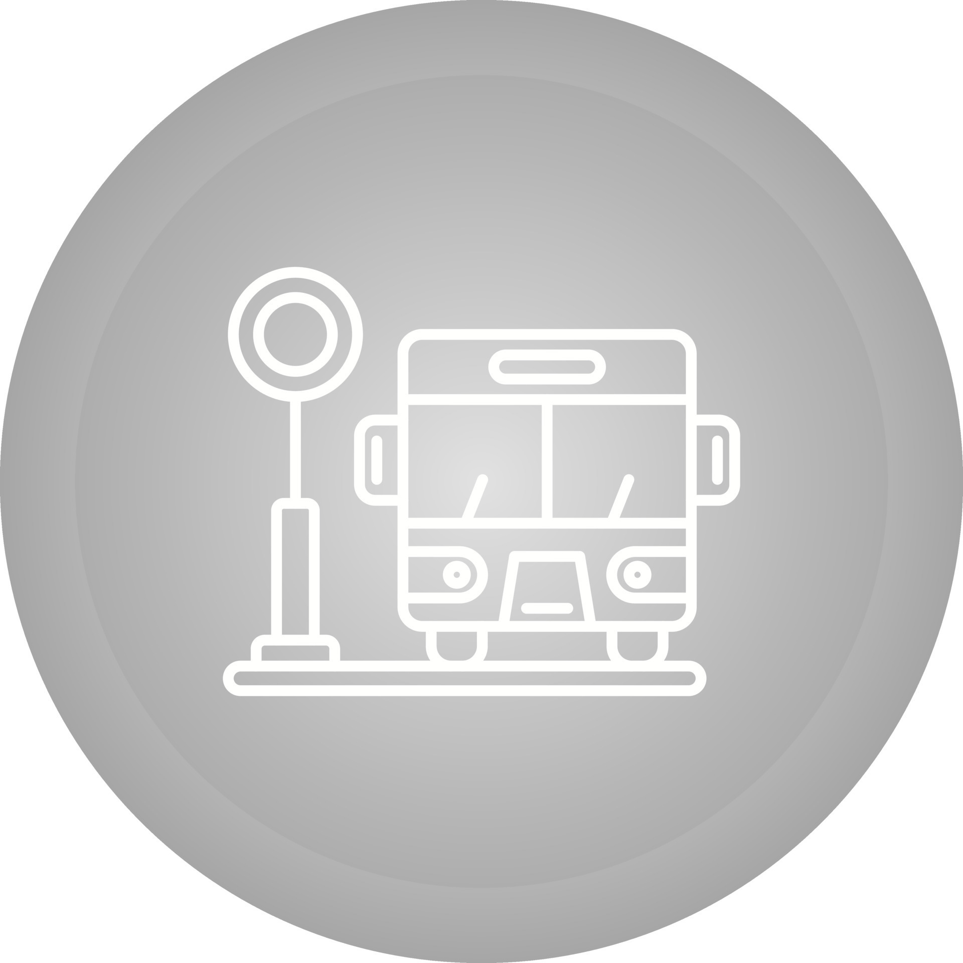 Bus Stop Vector Icon 22683708 Vector Art at Vecteezy