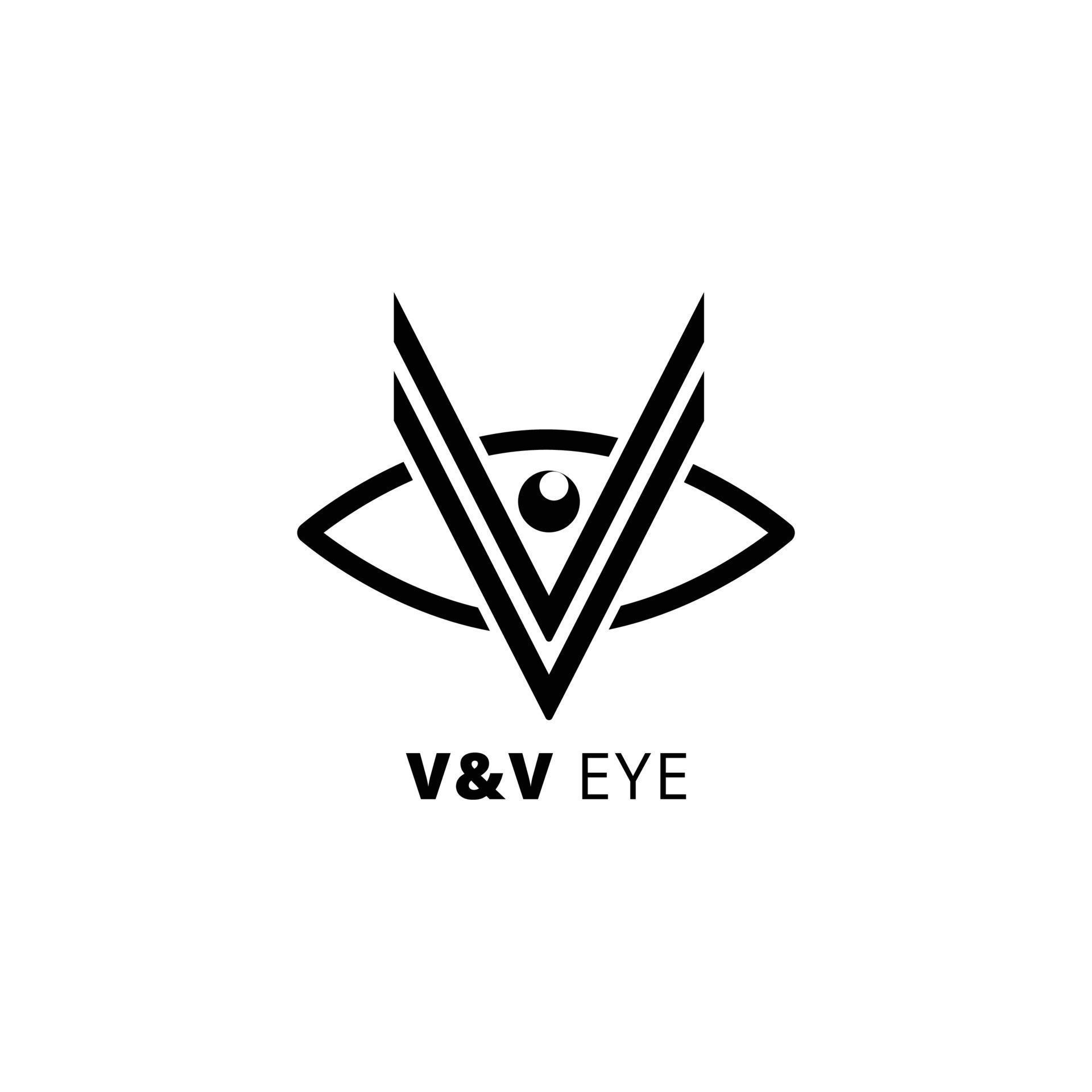 vv word type with eye logo, monogram logo, free vector design. 22684097 Vector Art at Vecteezy