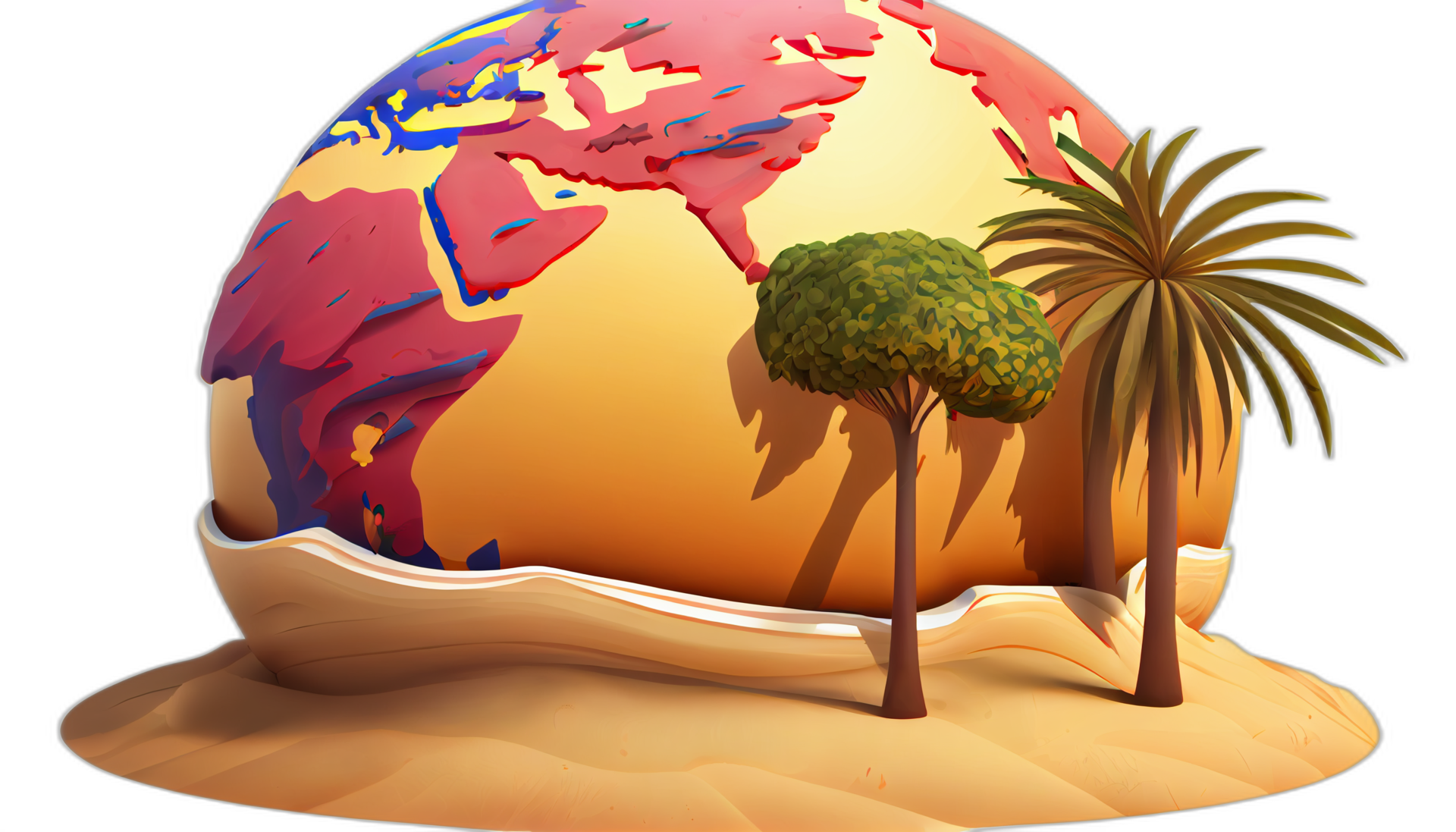 Climate change illustration with transparent background, Global warming ... Climate change illustration with transparent background, Global warming ...