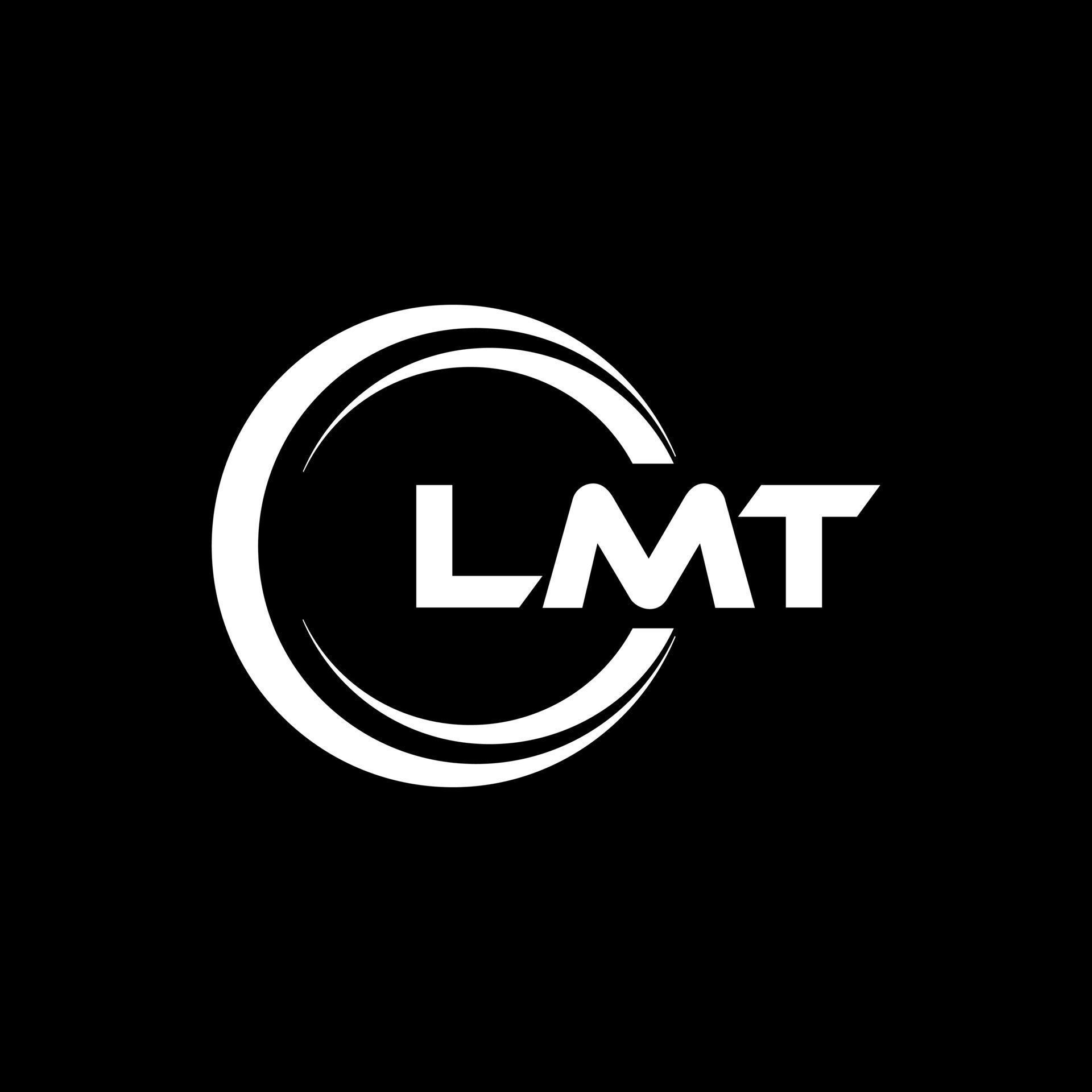 LMT letter logo design in illustration. Vector logo, calligraphy designs for logo, Poster ...