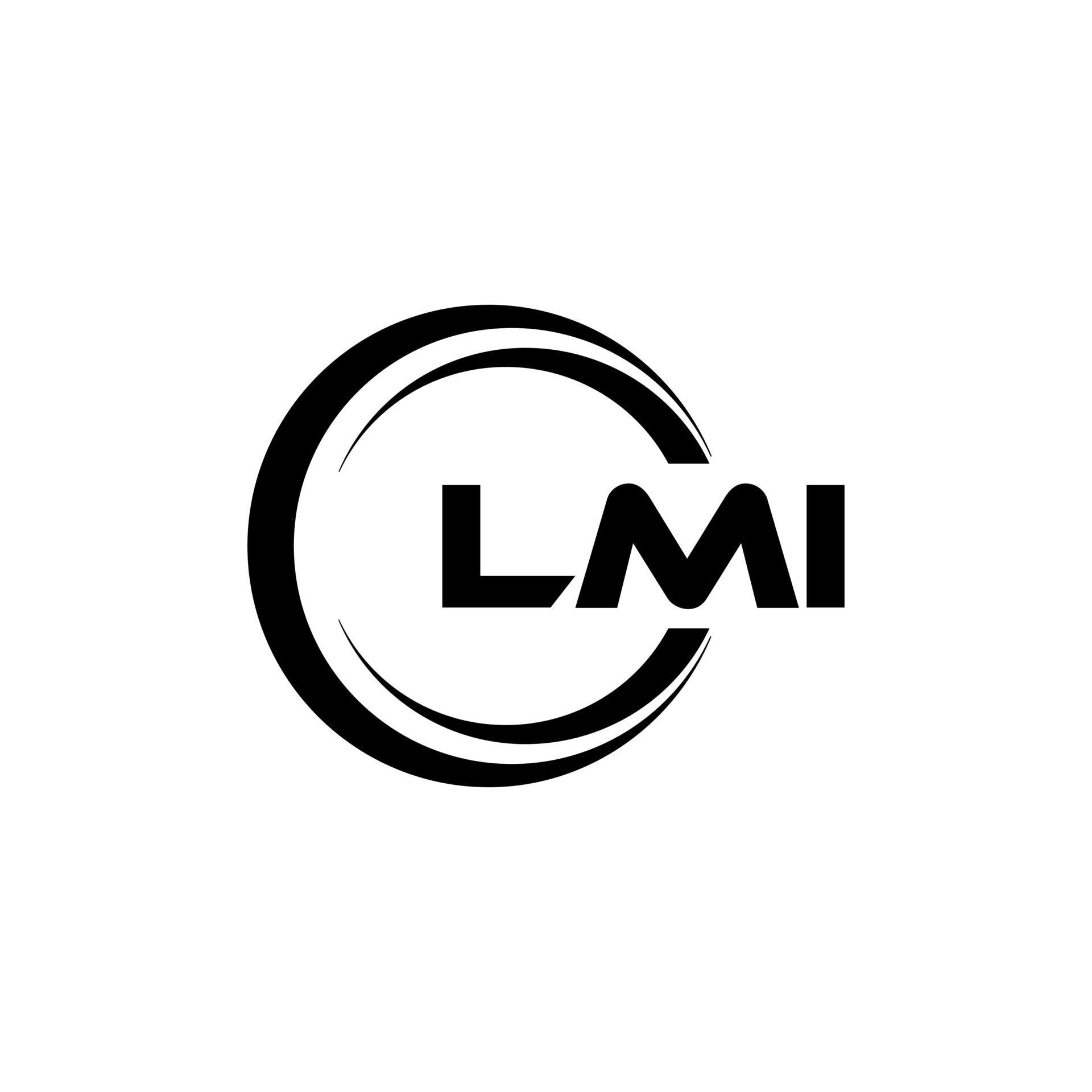 lmi letra logo diseño en ilustración. vector logo, caligrafía diseños para logo, póster ...