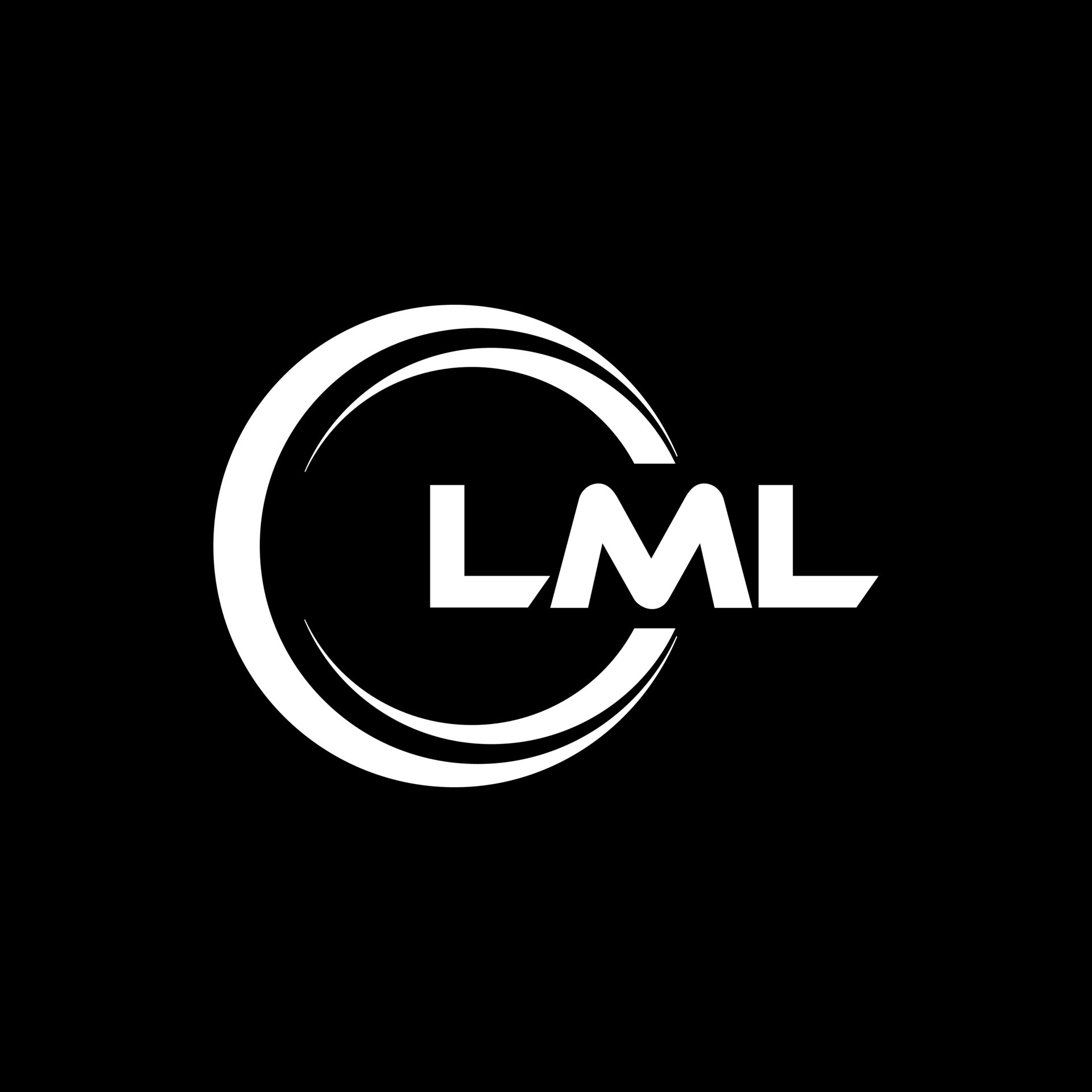 lml letra logo diseño en ilustración. vector logo, caligrafía diseños para logo, póster ...