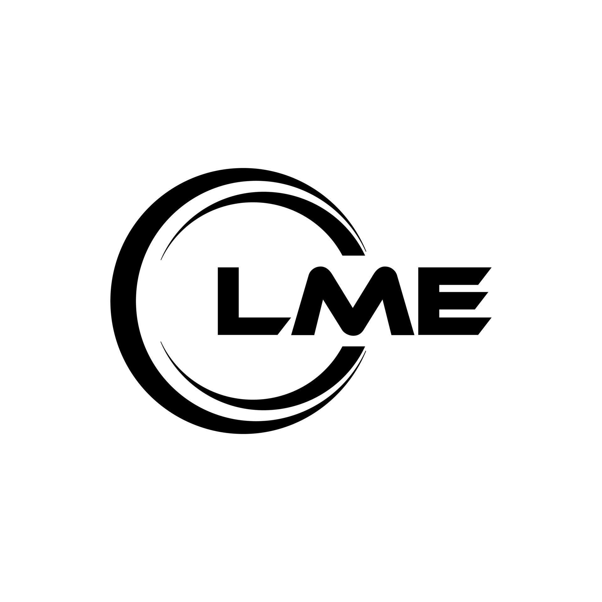 LME letter logo design in illustration. Vector logo, calligraphy designs for logo, Poster ...