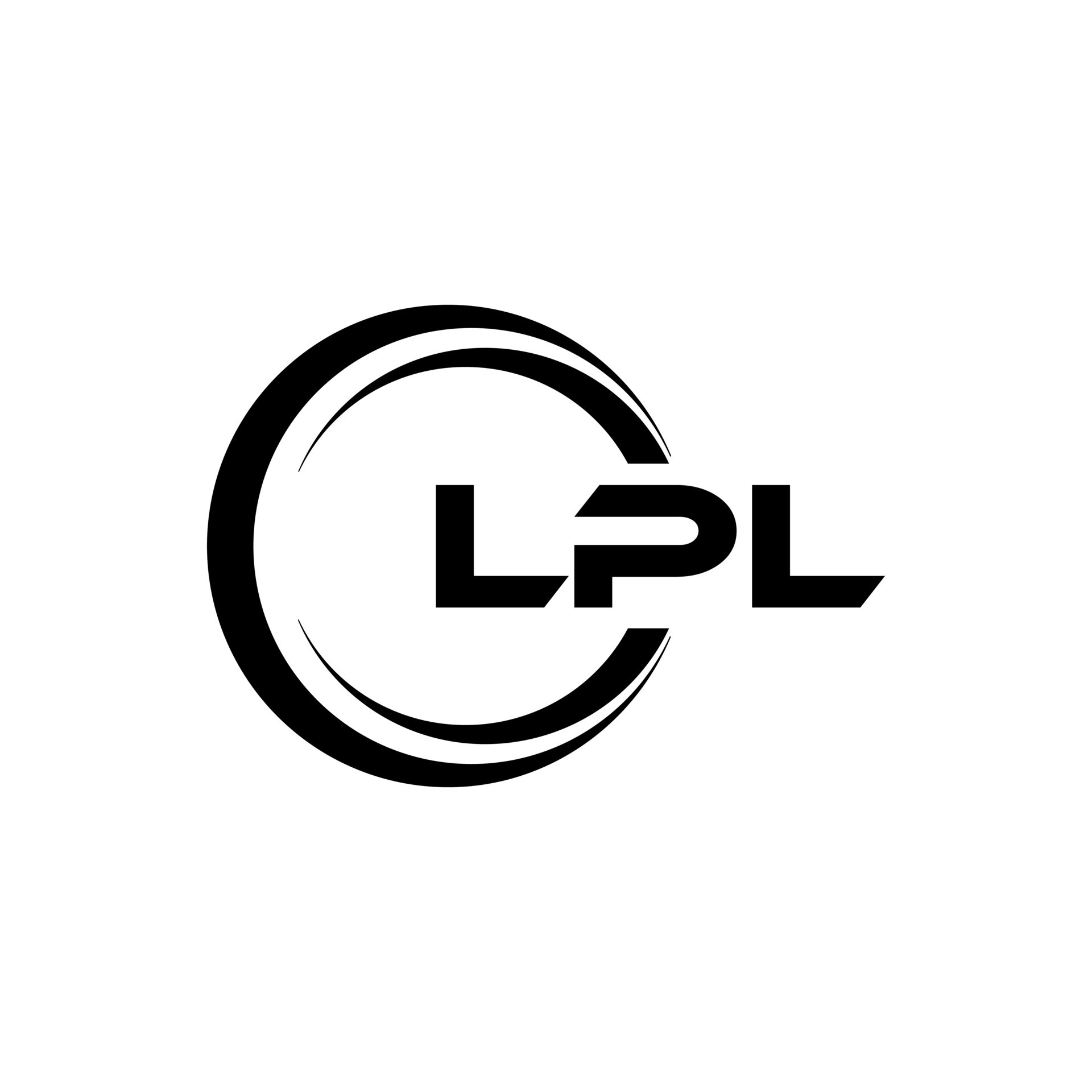 LPL letter logo design in illustration. Vector logo, calligraphy designs for logo, Poster ...