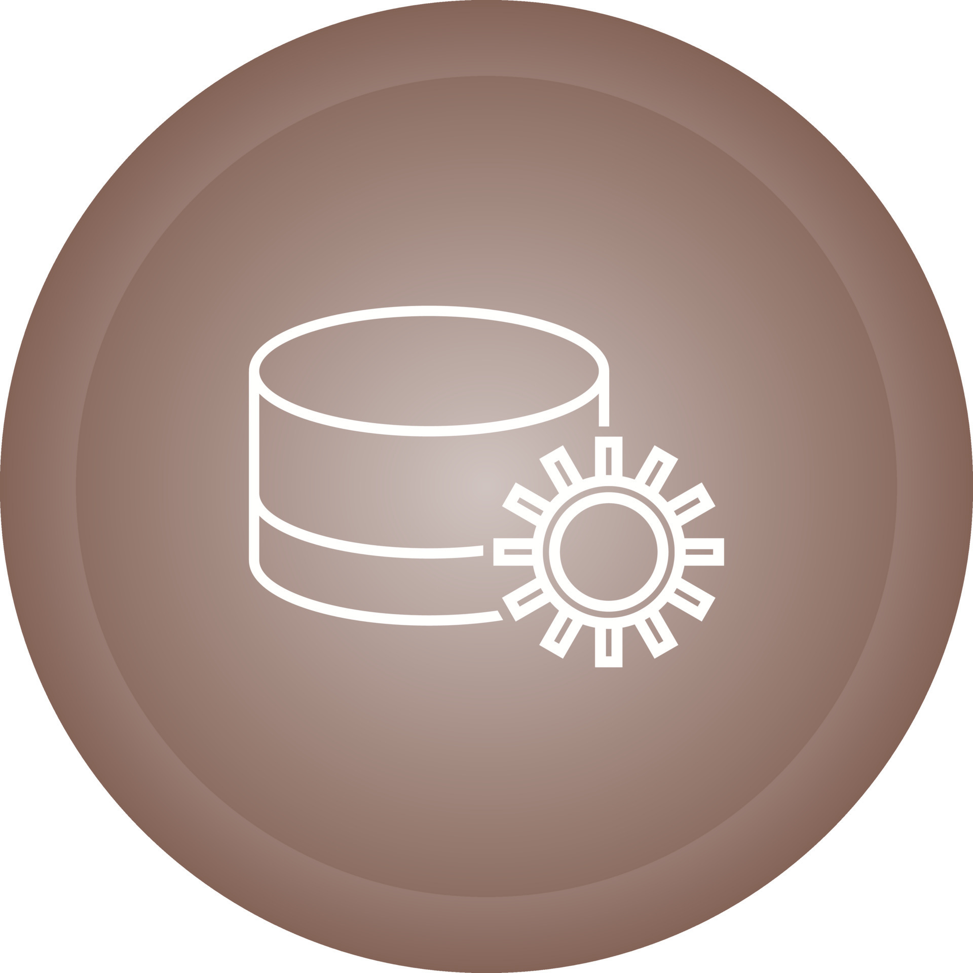 Database Setting Vector Icon 22686679 Vector Art at Vecteezy
