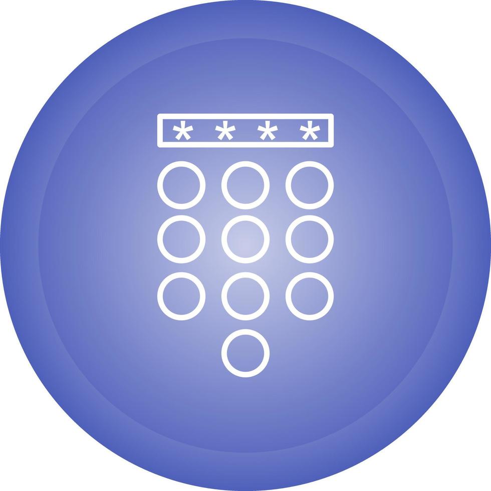 Passcode Lock Vector Icon 22689215 Vector Art at Vecteezy