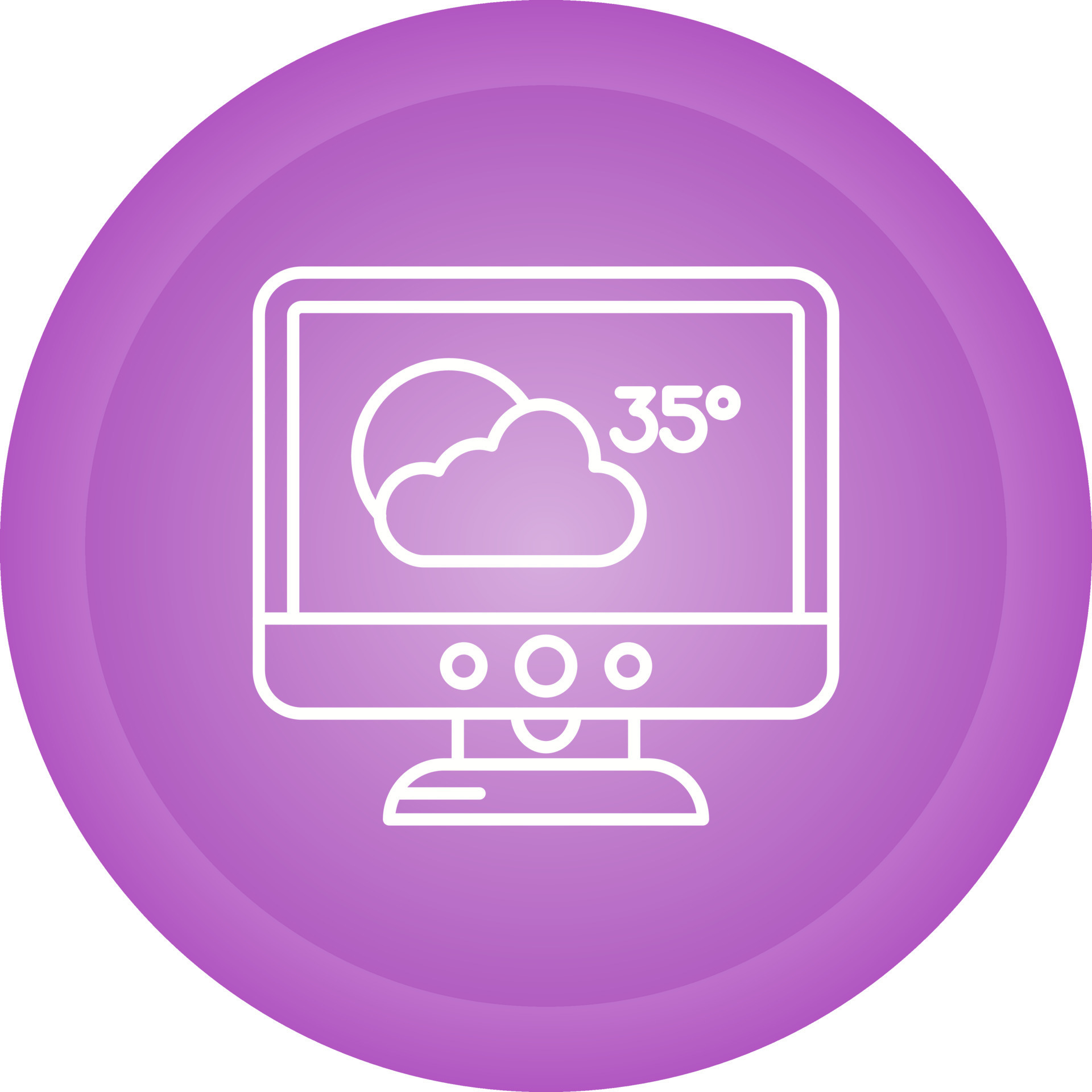 Weather Forecast Vector Icon 22689919 Vector Art at Vecteezy