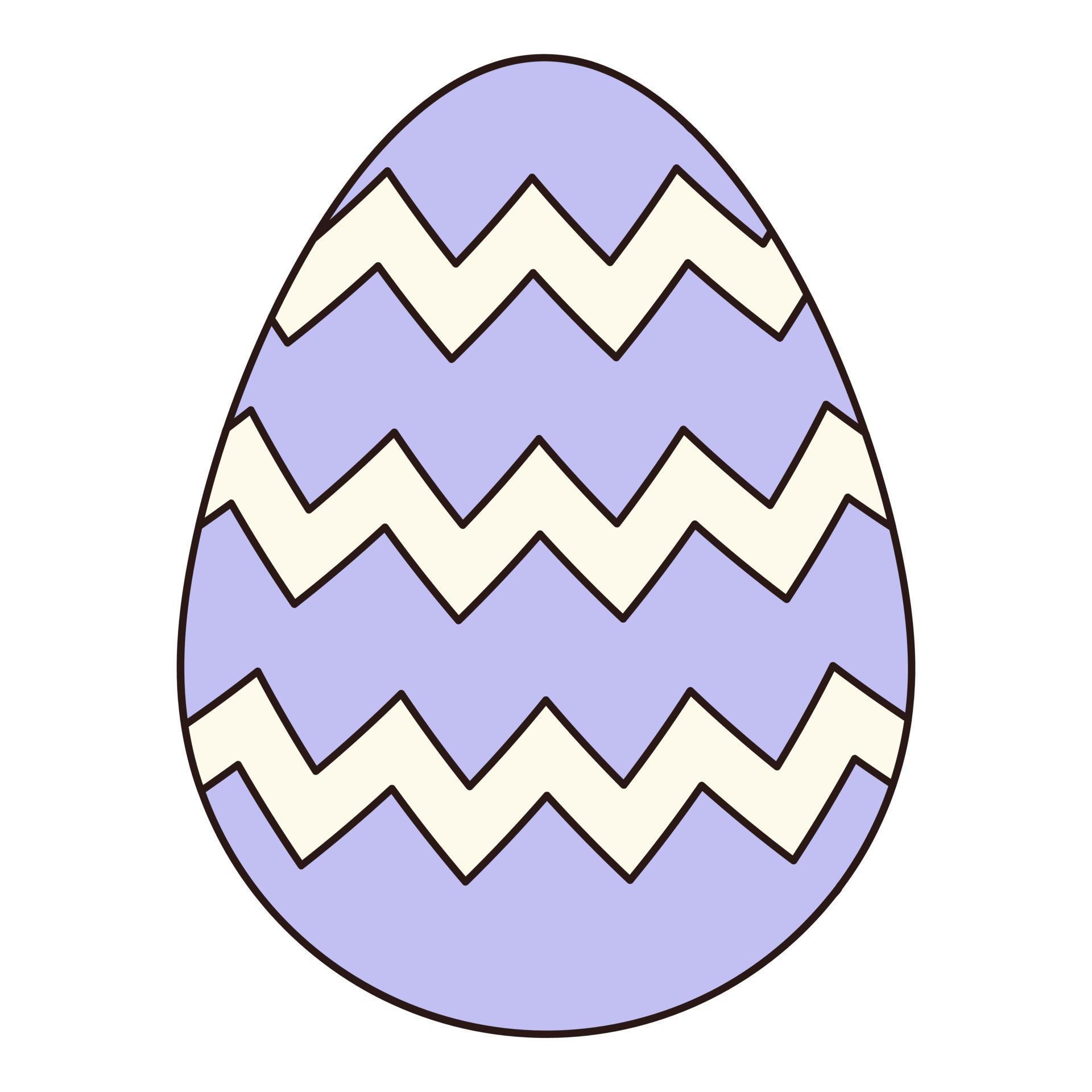 Groovy Easter egg with pattern. Vintage hippie psychedelic clipart ...