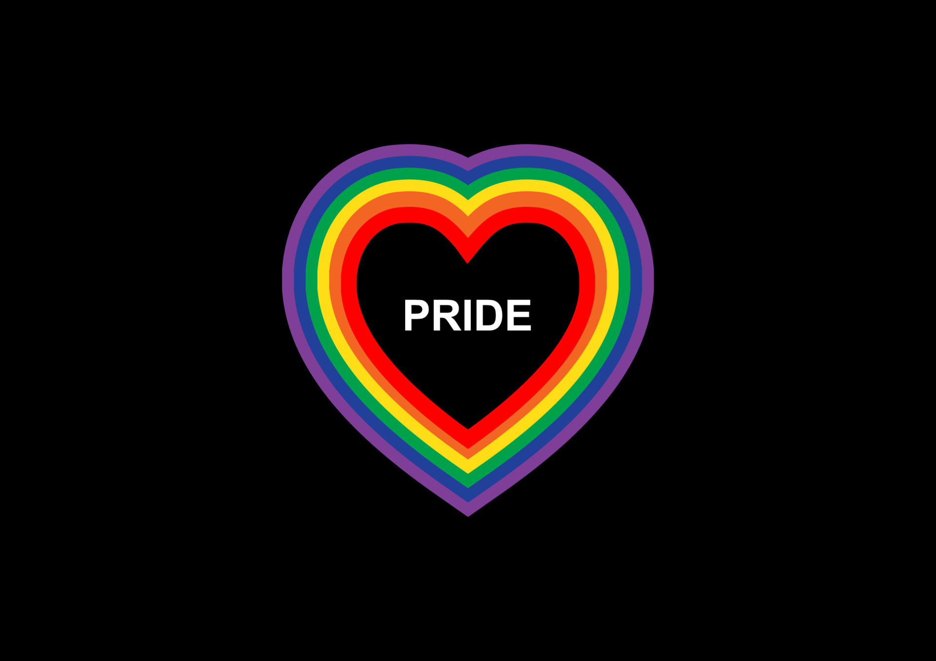 Rainbow heart shape.Pride month. Vector illustration. 22691025 Vector ...