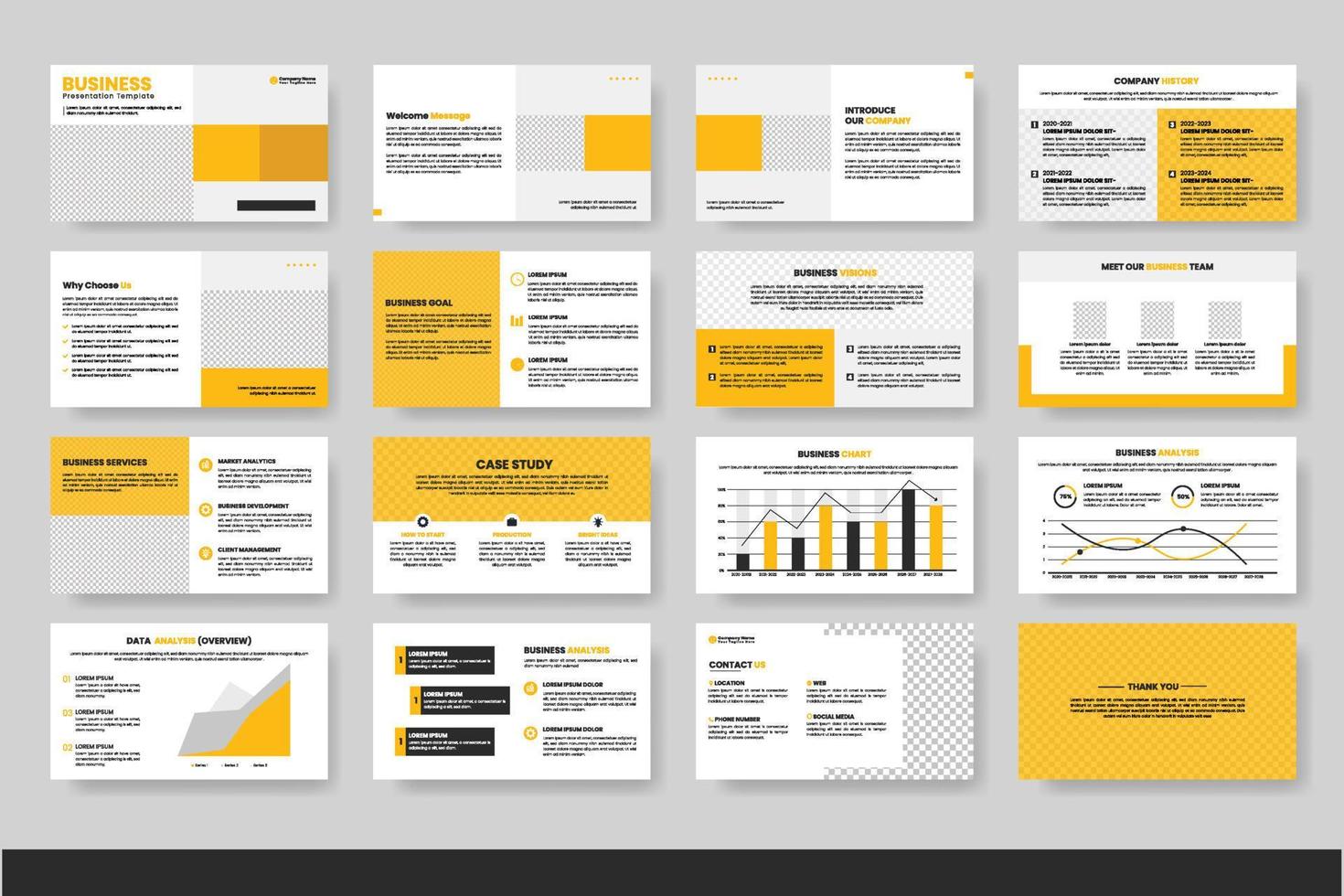 Vector business powerpoint presentation slides template design ...