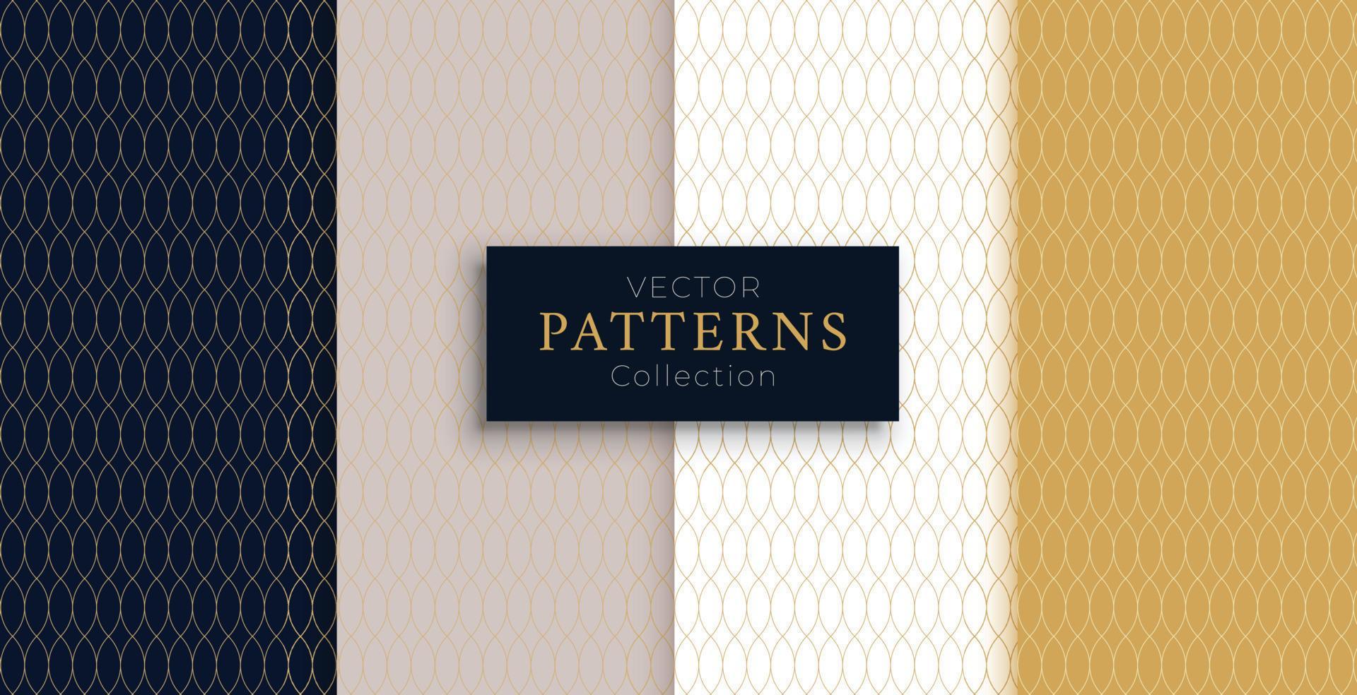 Free vector geometric patterns set in premium colors 22694328 Vector ...