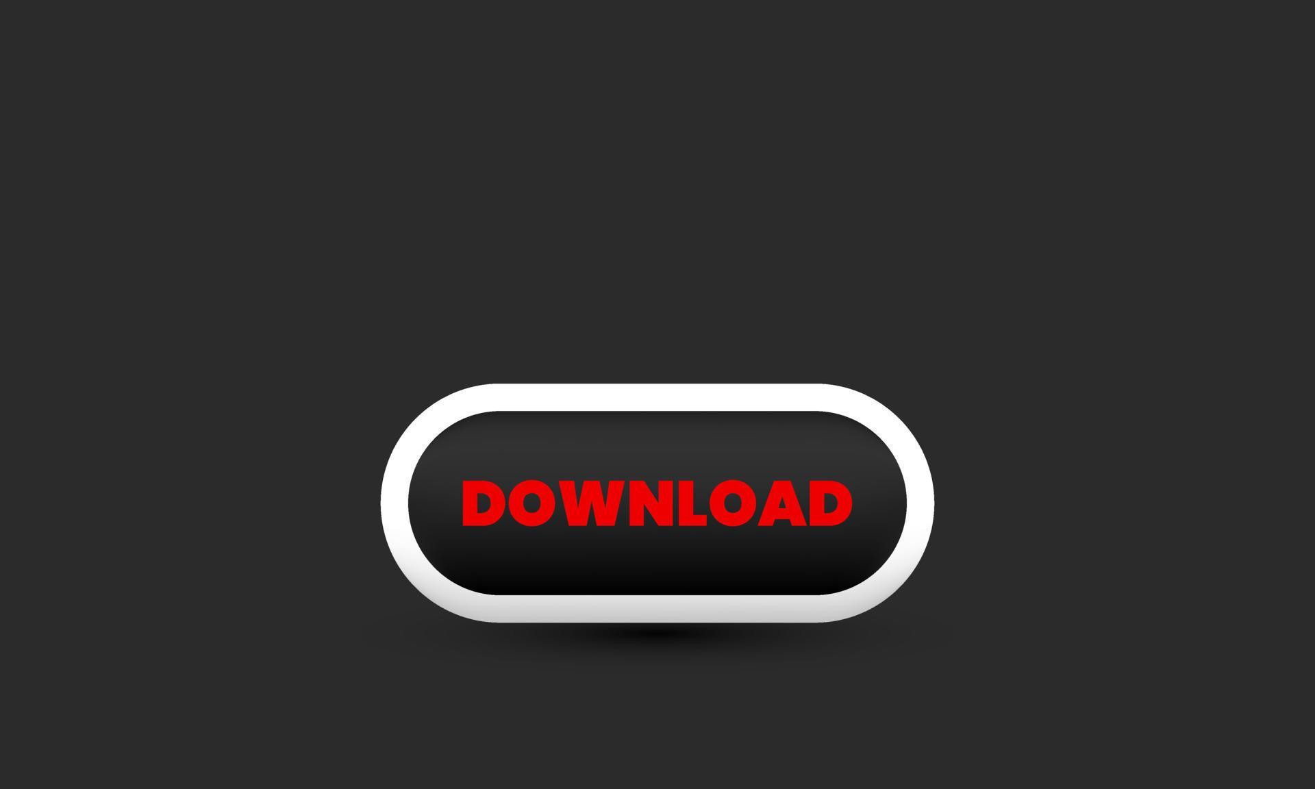 Unique 3d Realistic Cartoon Download Icon Trendy Modern Style Object Symbols Isolated On