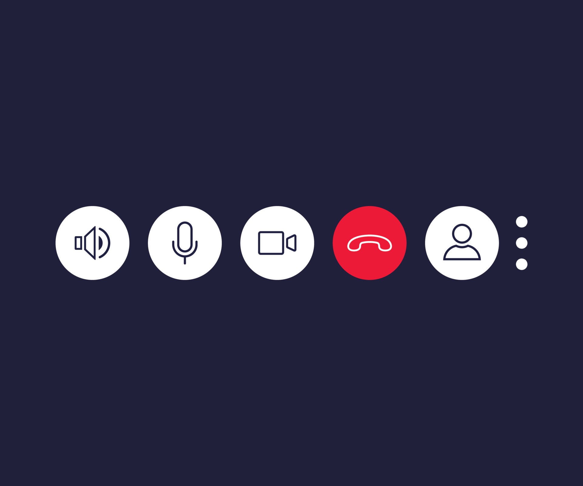 Video call icons for interface. Video call icons set. Vector ... Video call icons for interface. Video call icons set. Vector ...