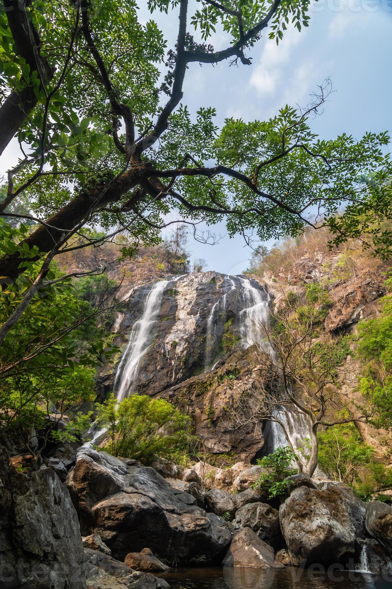 Khlong Lan Waterfall, Beautiful waterfalls in klong Lan national park of Thailand 22699032 Stock ...