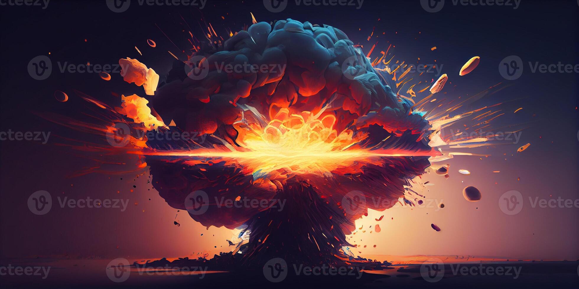 Illustration Of Annual Collective Mind Concept Art Exploding Mind Inner World Dreams
