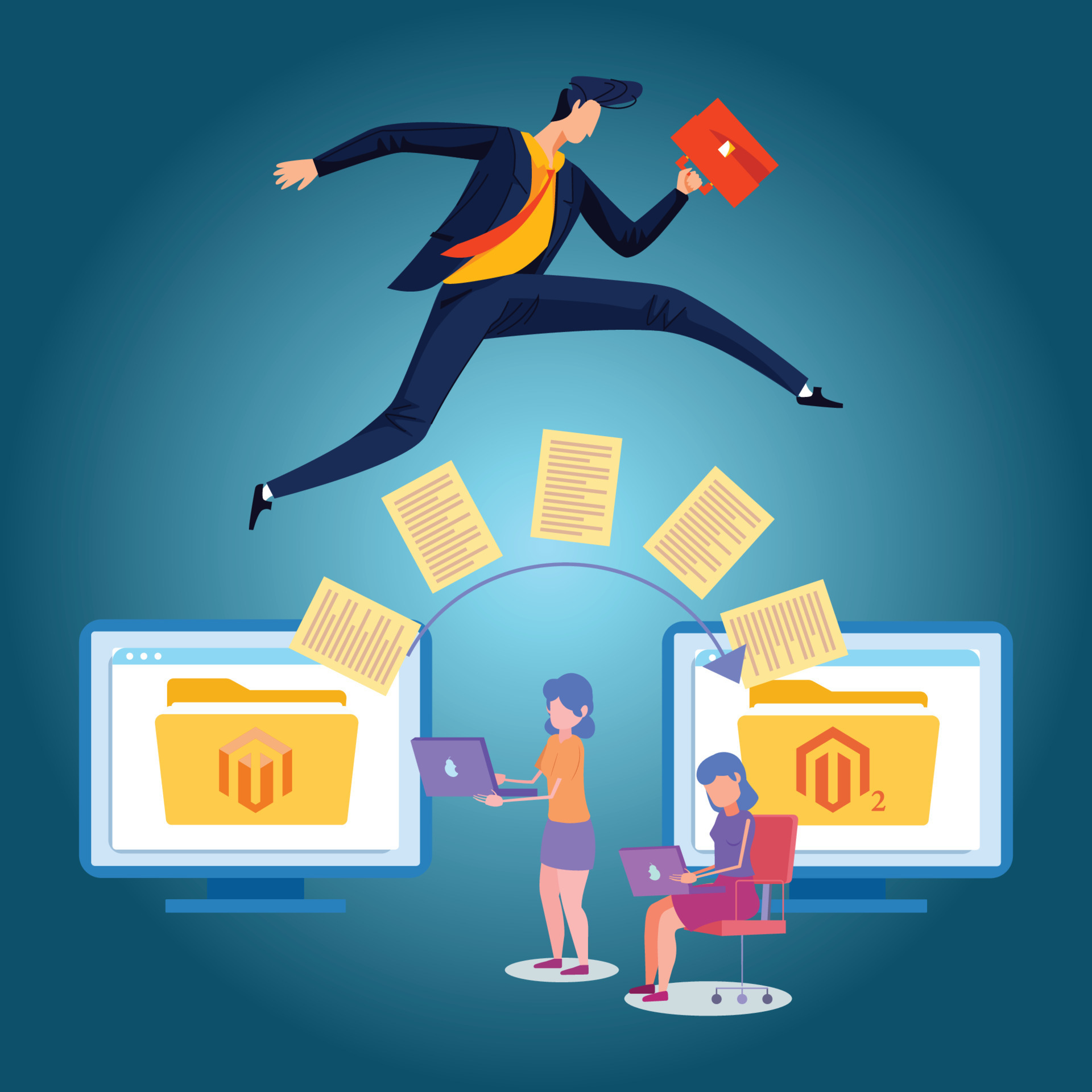 Magento 1 to Magento 2 Vector 22701993 Vector Art at Vecteezy