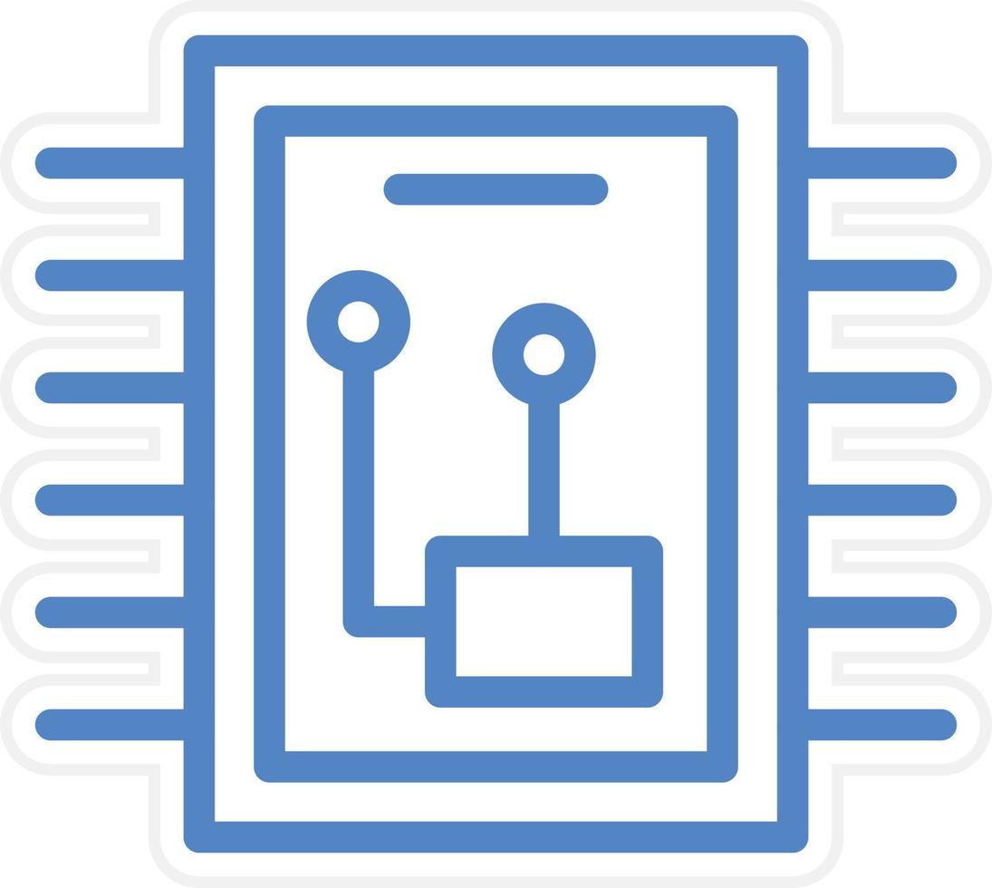 Microchip Vector Icon Style 22703102 Vector Art At Vecteezy