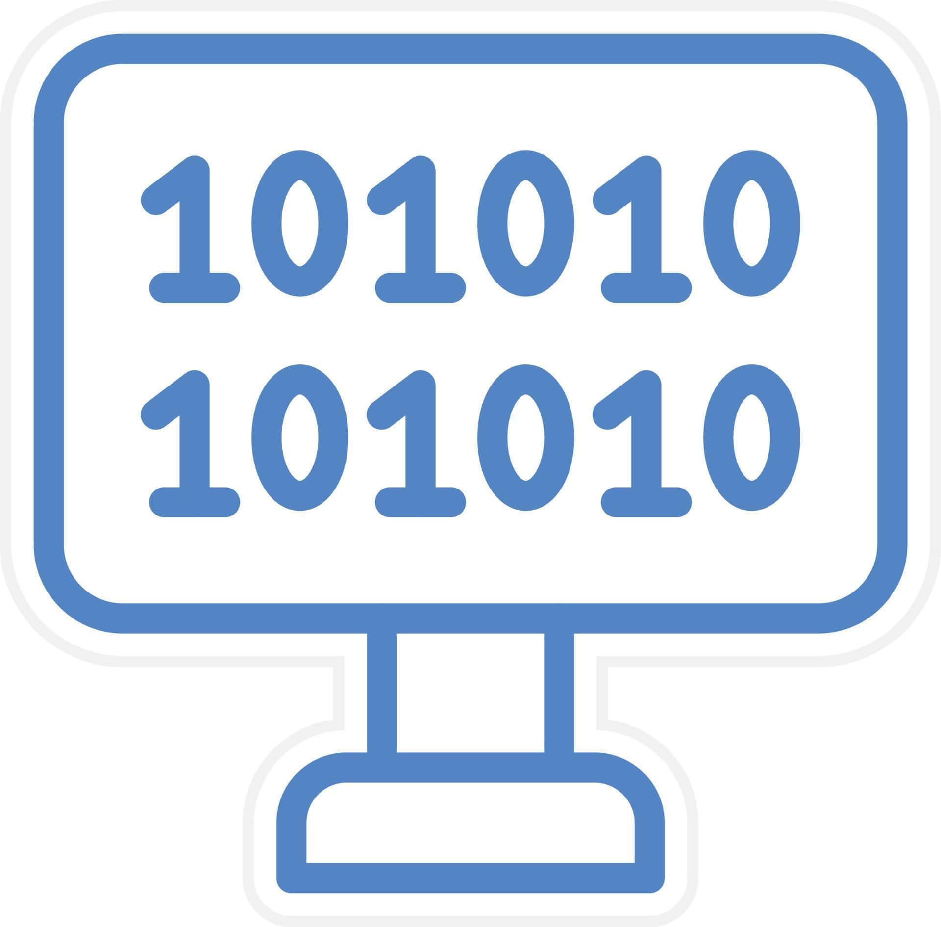 Binary Code Vector Icon Style 22704466 Vector Art at Vecteezy