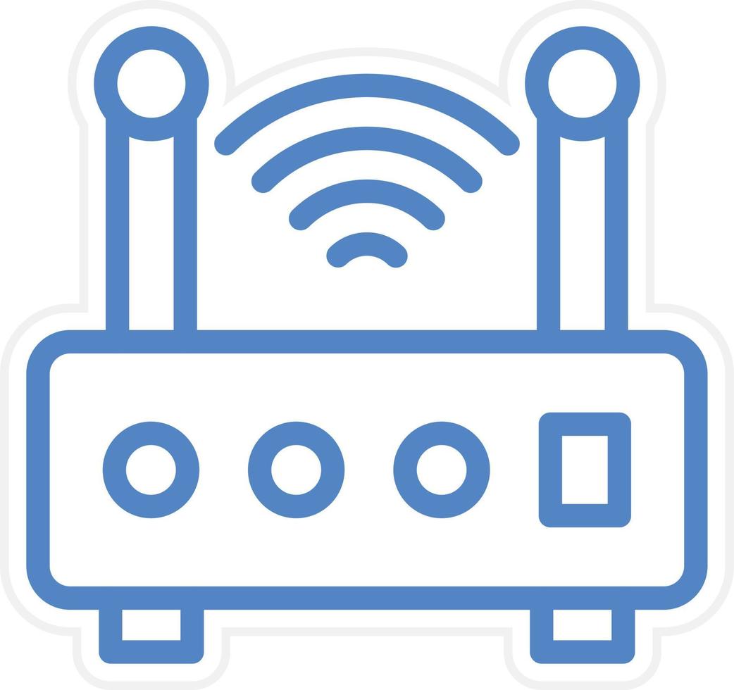 Wireless Router Vector Icon Style 22704543 Vector Art At Vecteezy
