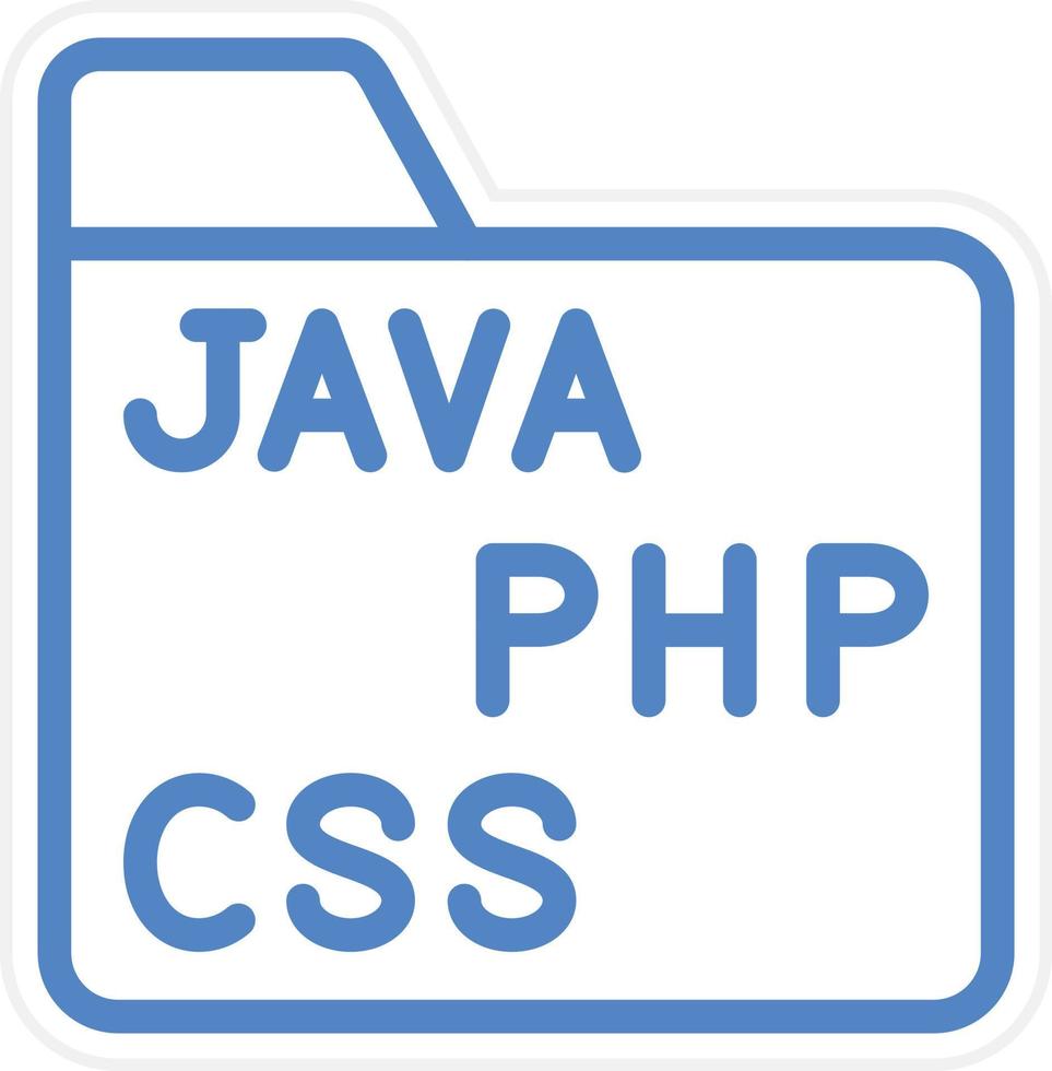 Coding Folder Vector Icon Style 22704723 Vector Art at Vecteezy