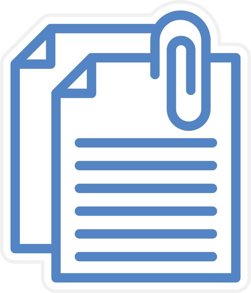 Attached File Vector Icon Style 22704907 Vector Art at Vecteezy