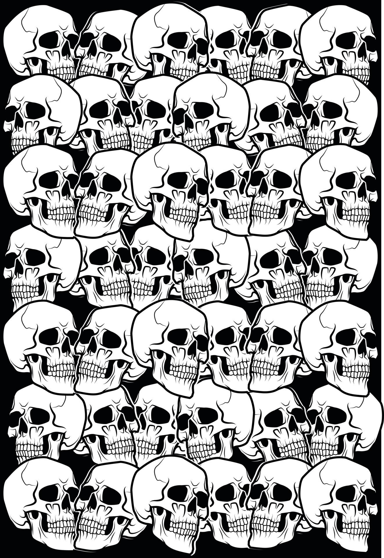 Vector Graphics Of Skull Pattern 22709351 Vector Art at Vecteezy