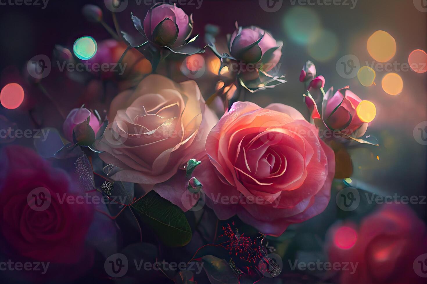 Rose Garden Desktop Wallpaper