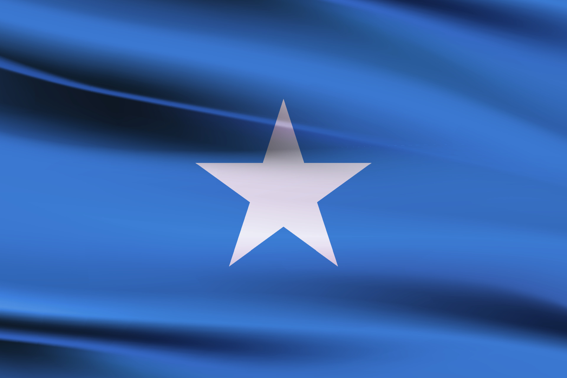 tela textura de el bandera de Somalia, 3d somila bandera, ondulación Somalia bandera, vector ...