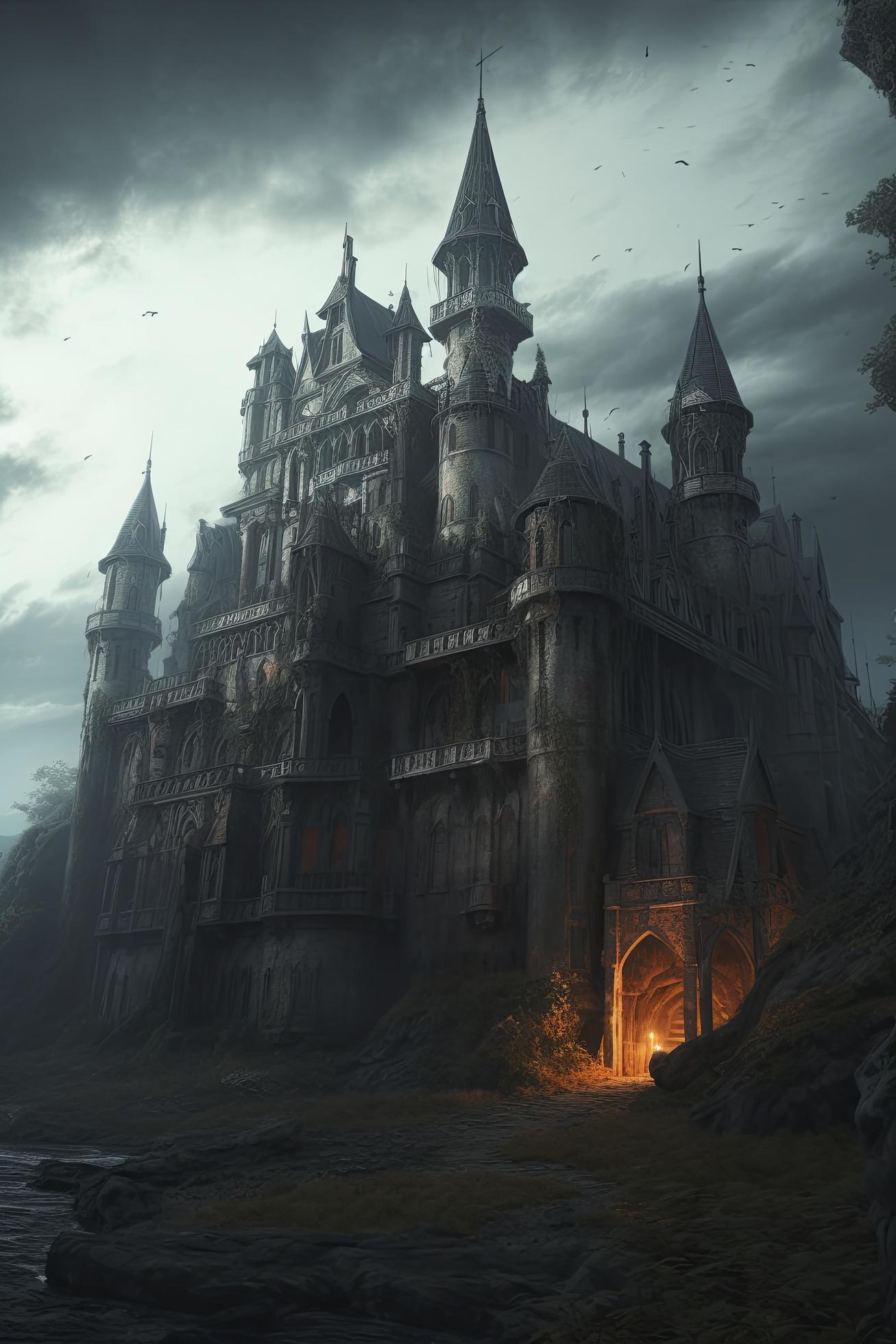huge gothic castle with fantasy environment, Generate Ai 22712326 Stock ... huge gothic castle with fantasy environment, Generate Ai 22712326 Stock ...
