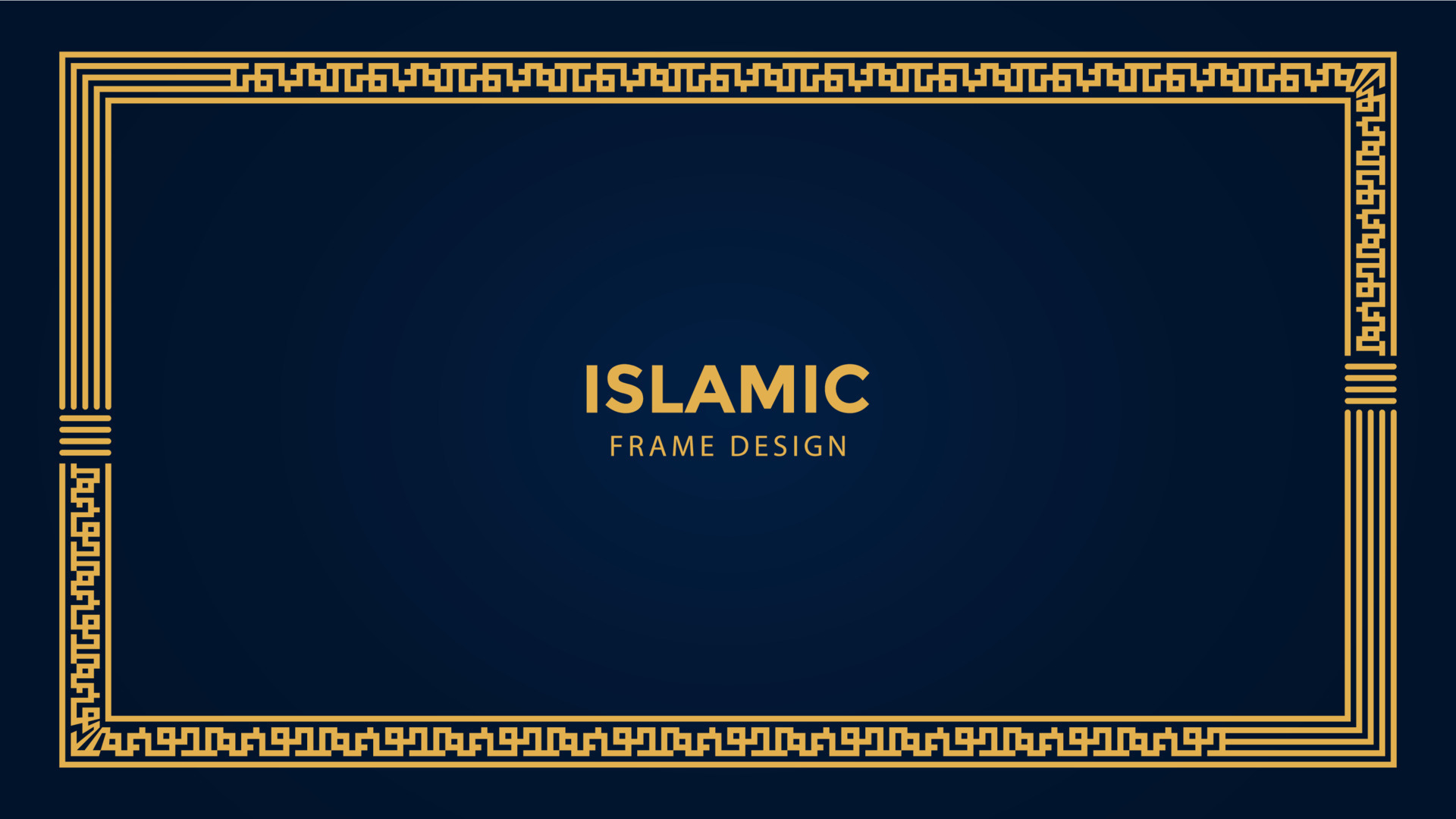 Islamic gold frame 22713053 Vector Art at Vecteezy Islamic gold frame 22713053 Vector Art at Vecteezy