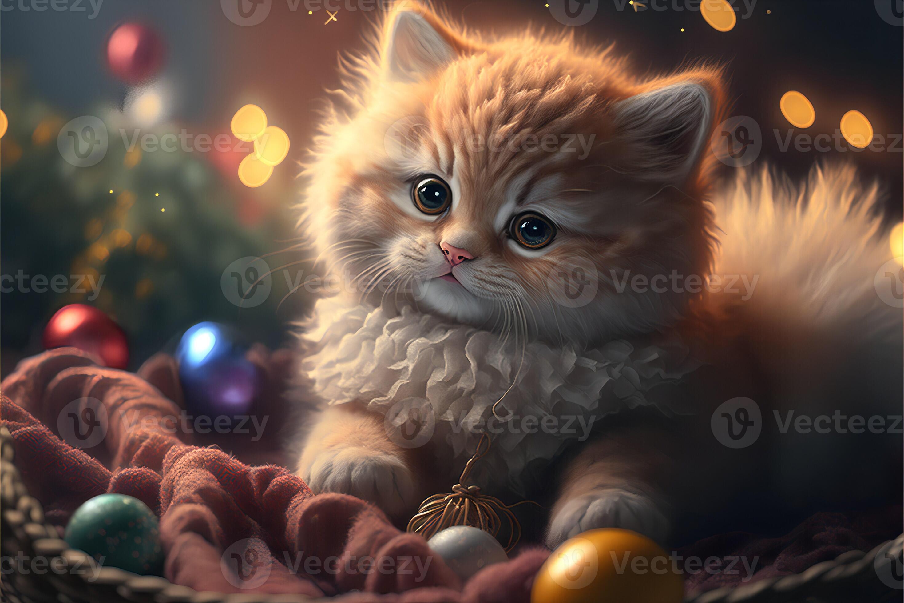 Cute Fluffy Kitten Wallpaper