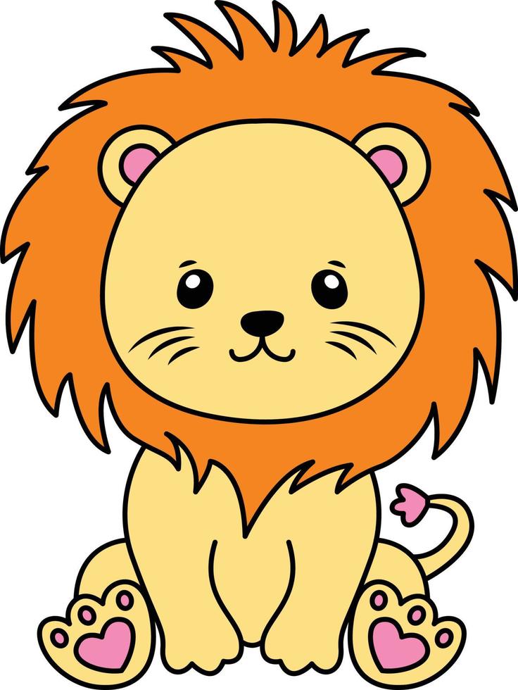 Cartoon Baby Lion
